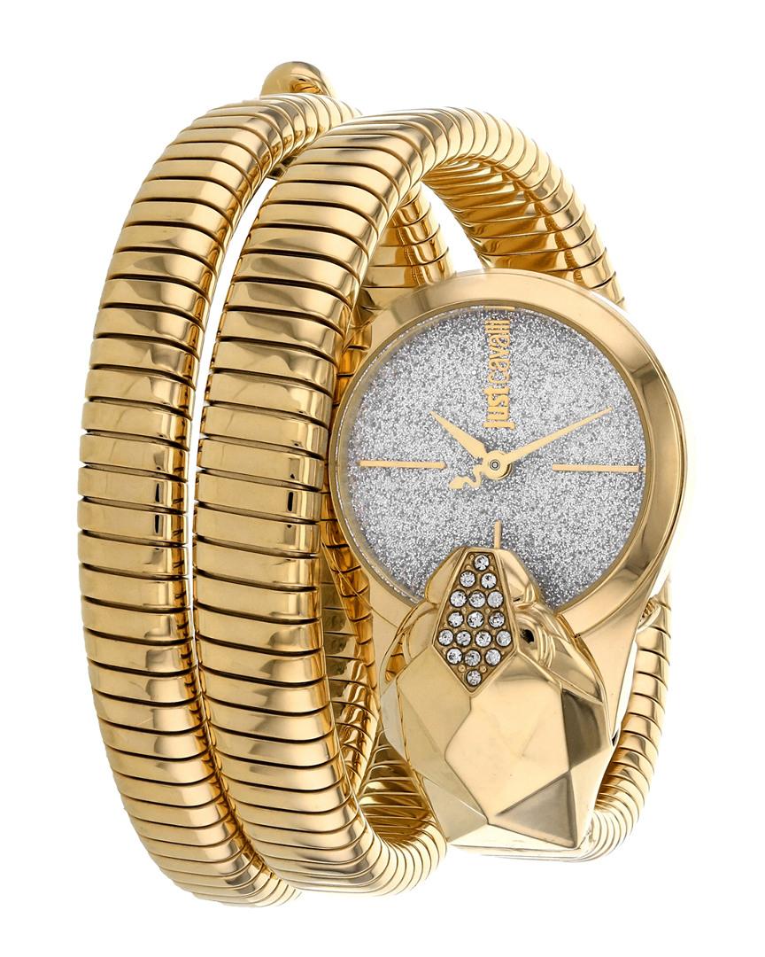 Just Cavalli Glam Snake Watch in Metallic - Lyst