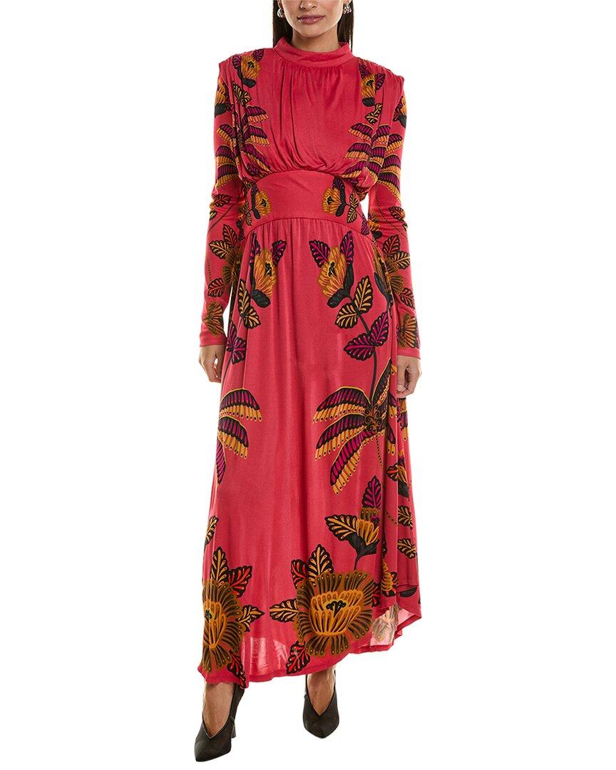 FARM Rio High Neck Maxi Dress in Red | Lyst