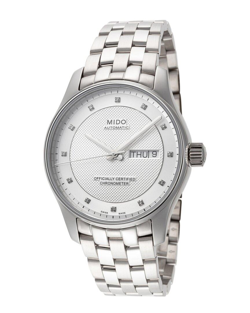 MIDO Belluna Clou De Paris Watch in Gray for Men | Lyst