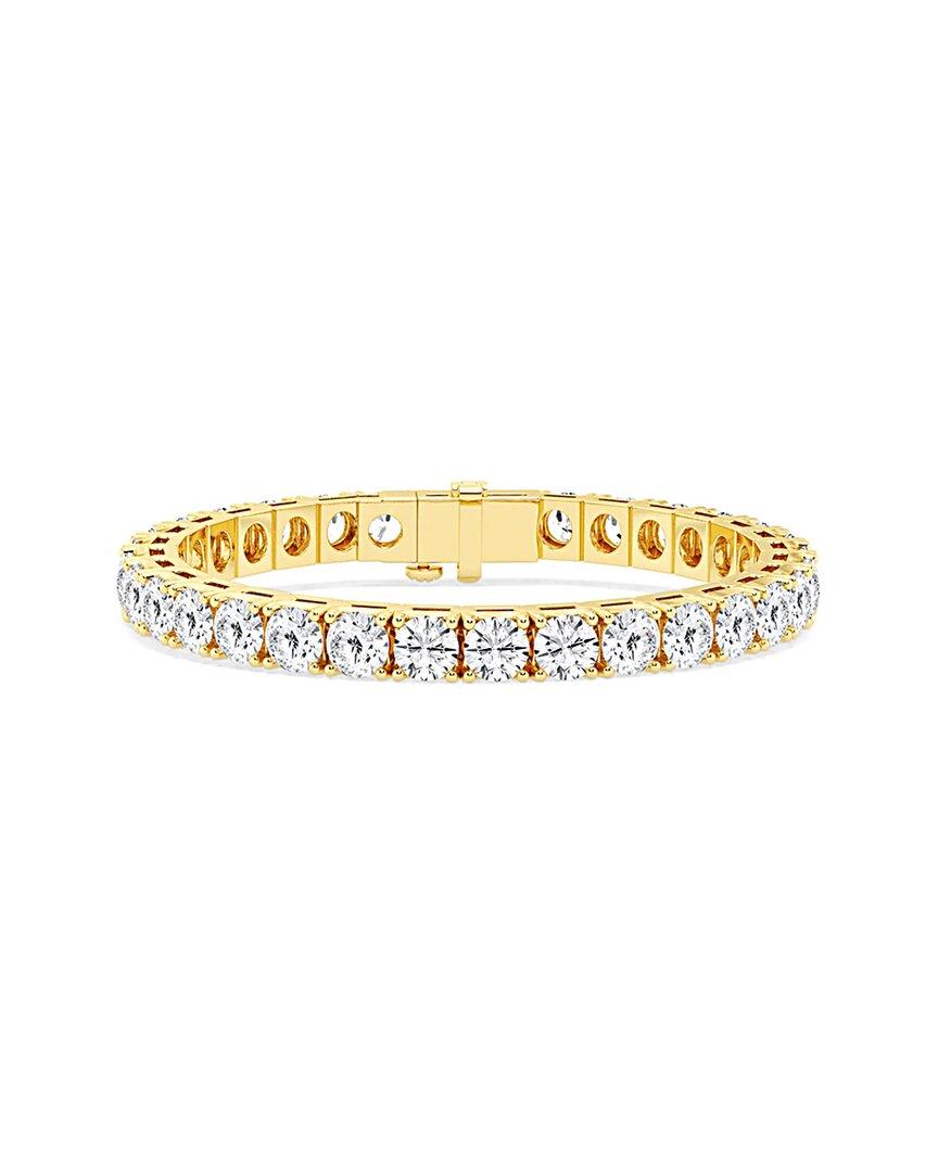 Lab Grown Diamonds 14k 15.00 Ct. Tw. Lab-grown Diamond Tennis Bracelet in Metallic | Lyst