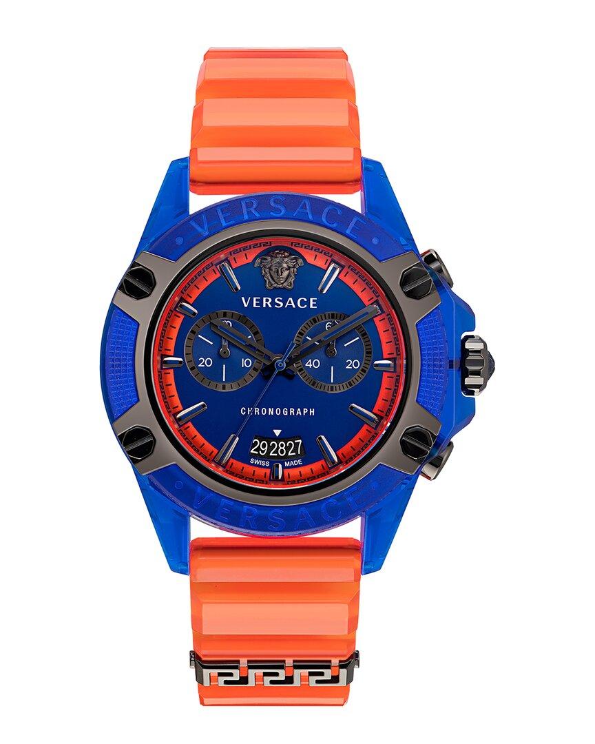 Versace Icon Active Watch in Blue for Men | Lyst UK