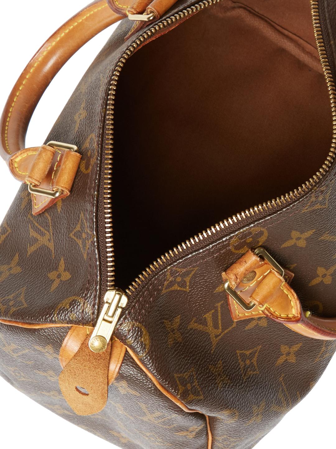 Vintage Louis Vuitton Speedy 25 Bag With Lock | semashow.com