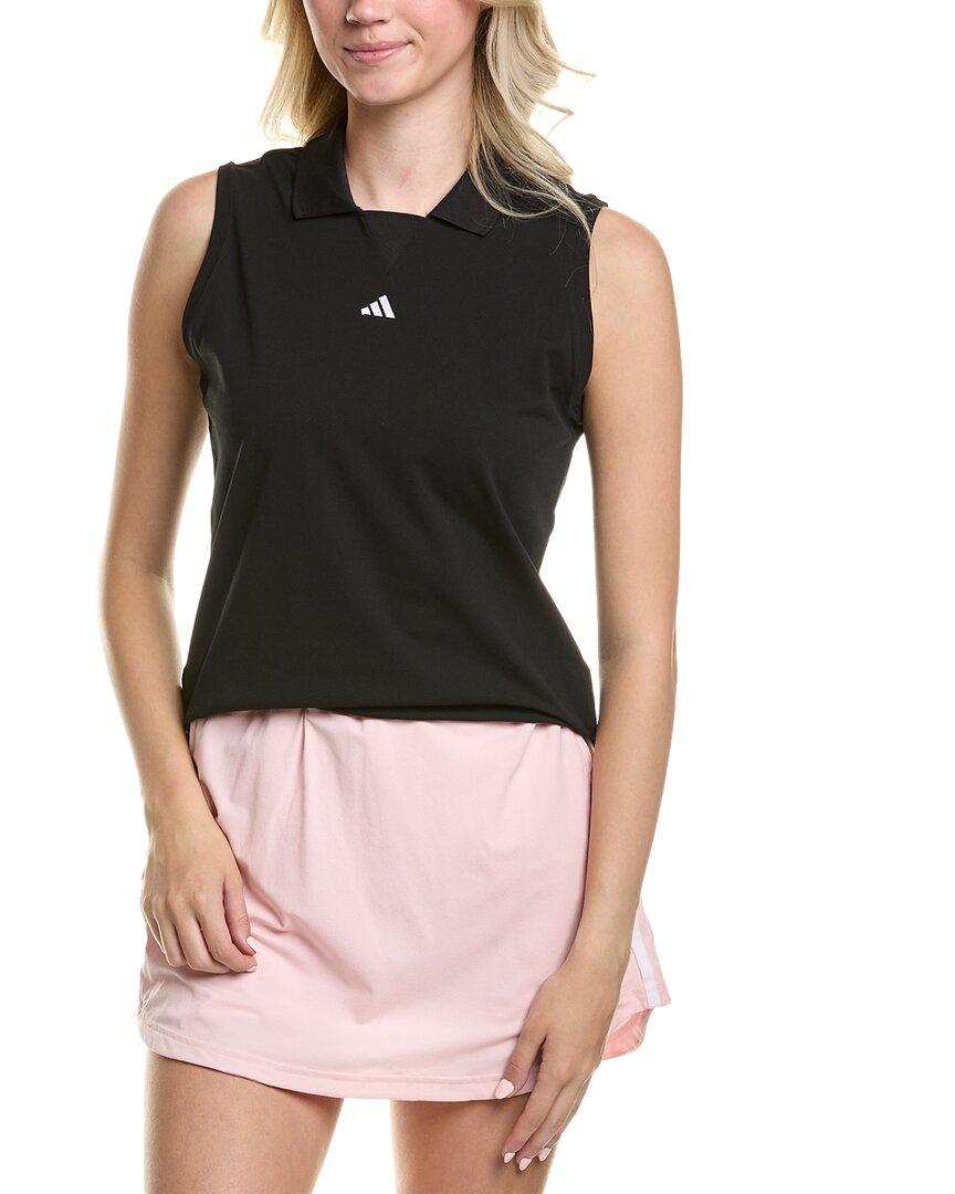 adidas Pique Tank in Black | Lyst