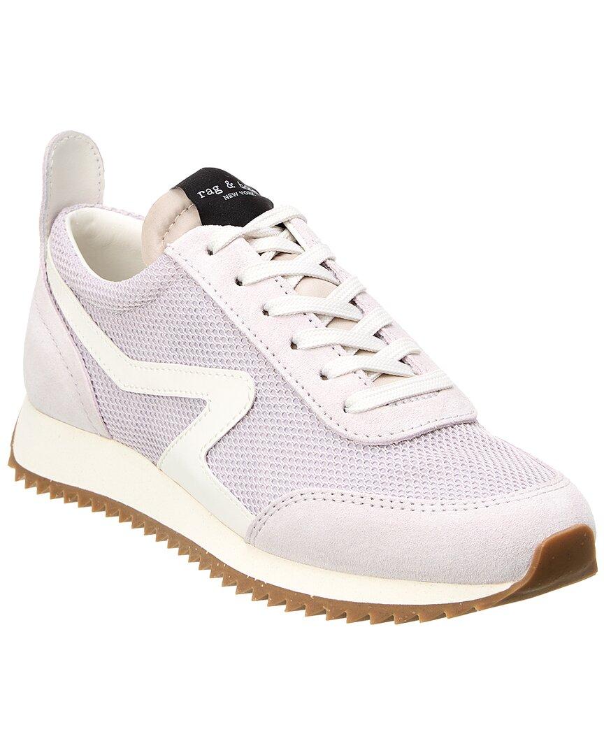 Rag & Bone Retro Runner Mesh & Suede Sneaker in White | Lyst