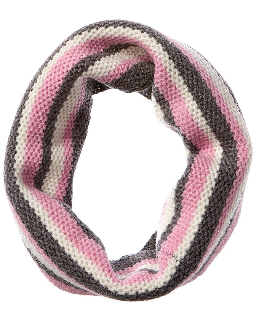 Portolano Striped Honeycomb Stitched Wool Scarf in Pink | Lyst