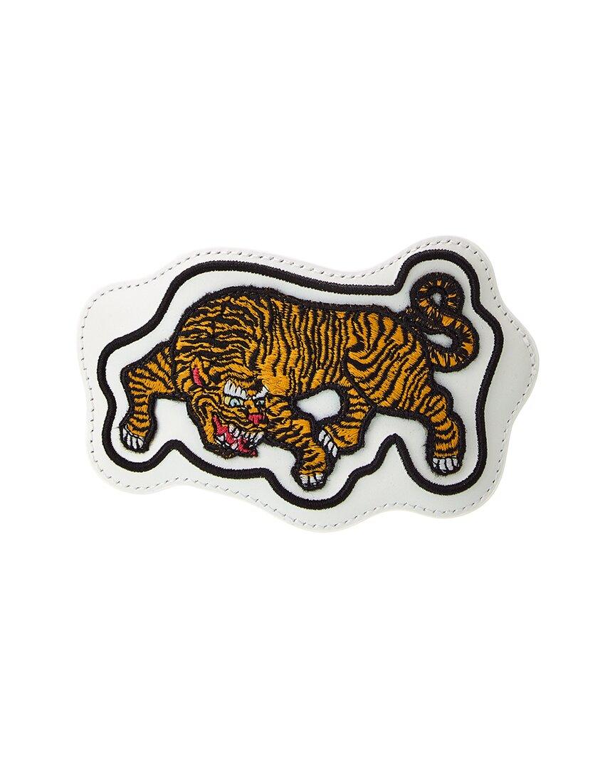 Gucci Tiger Leather Patch in Black for Men | Lyst