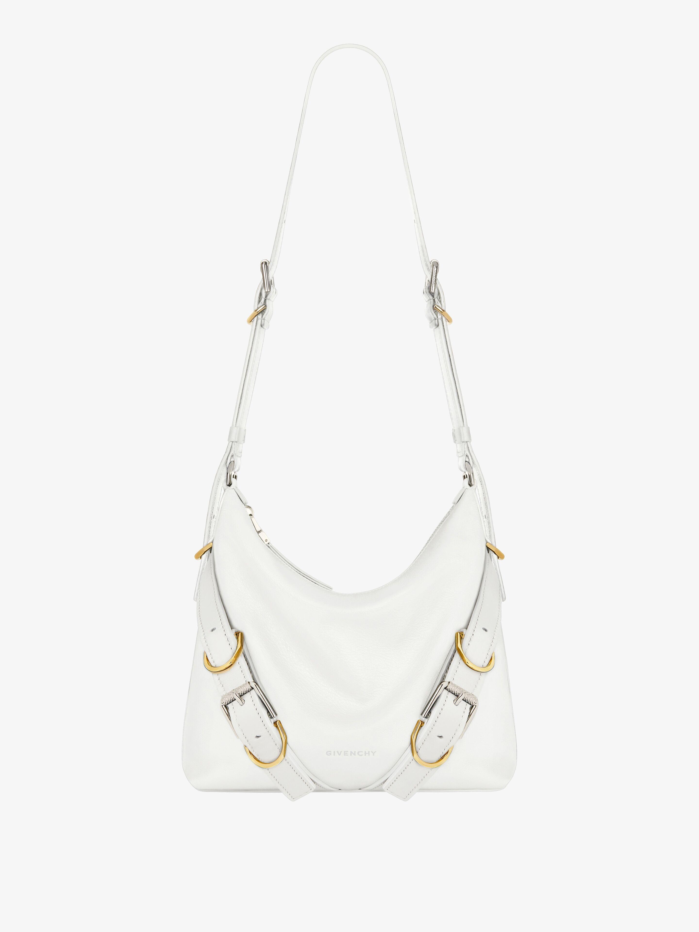 Givenchy Mini Voyou Ivory Calf Leather Crossbody Handbag in White | Lyst