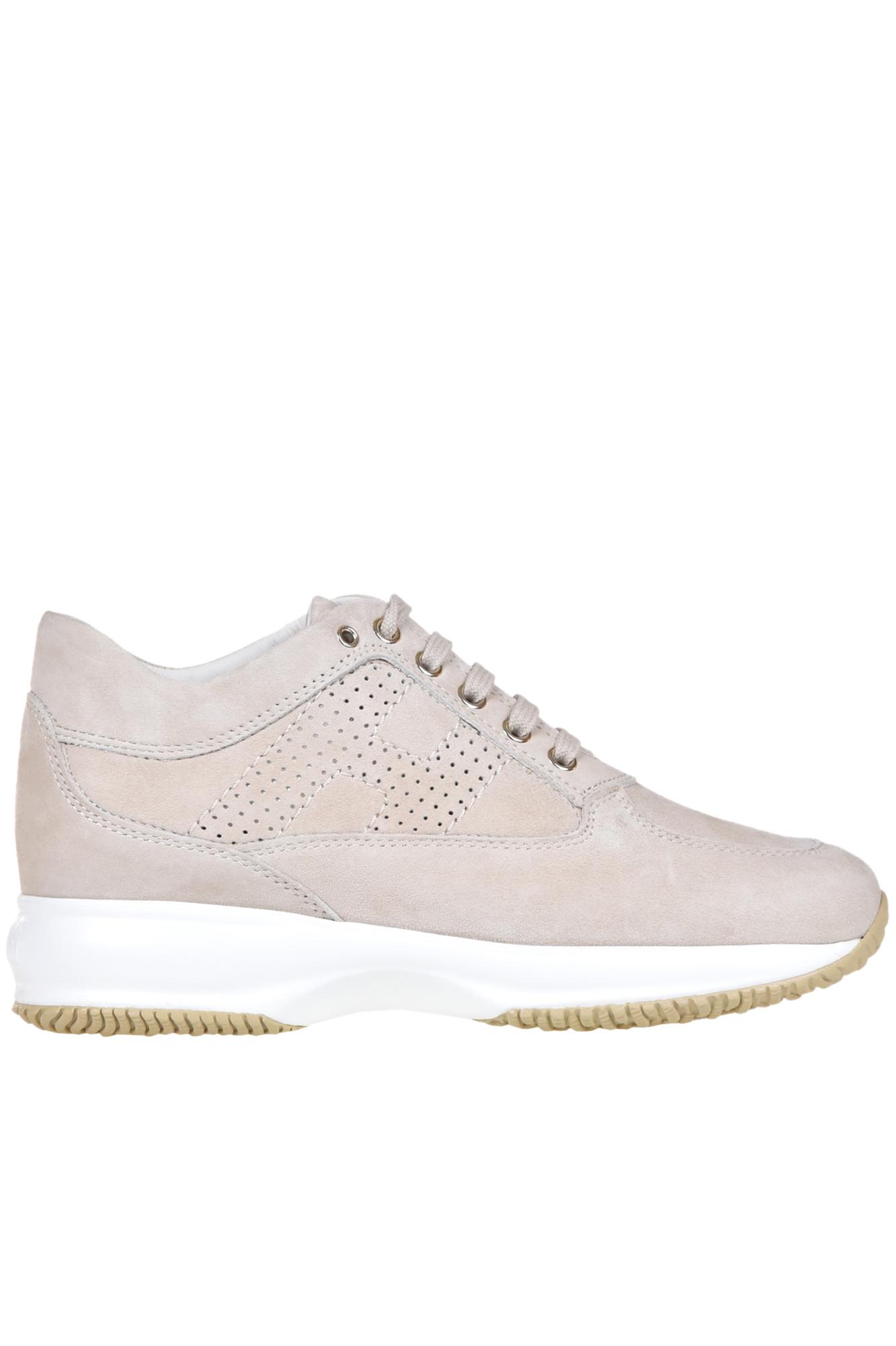 Hogan Interactive H Traforata Suede Sneakers in White | Lyst