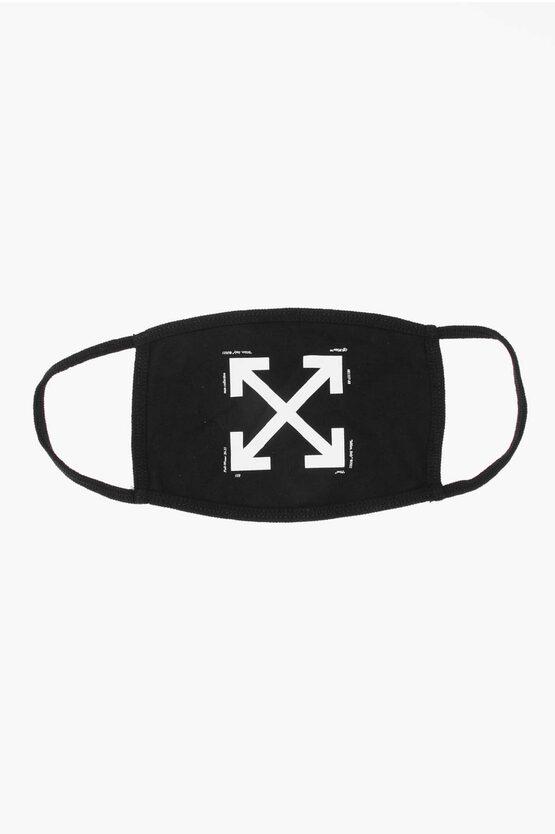 Off-White c/o Virgil Abloh Two-Tone Cotton Face Mask in Black for Men ...
