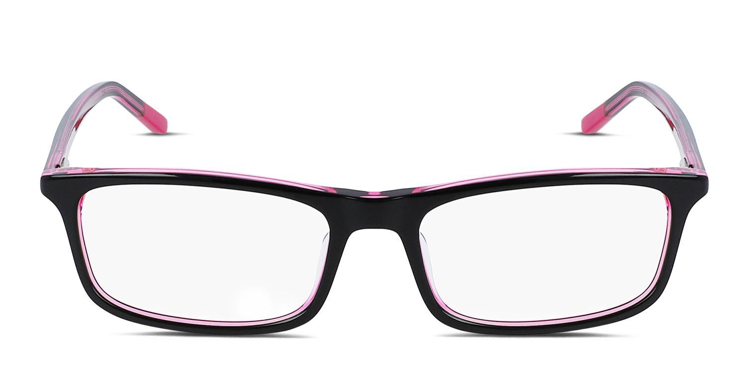 Nike Rectangular Plastic Eyeglasses in Black | Lyst