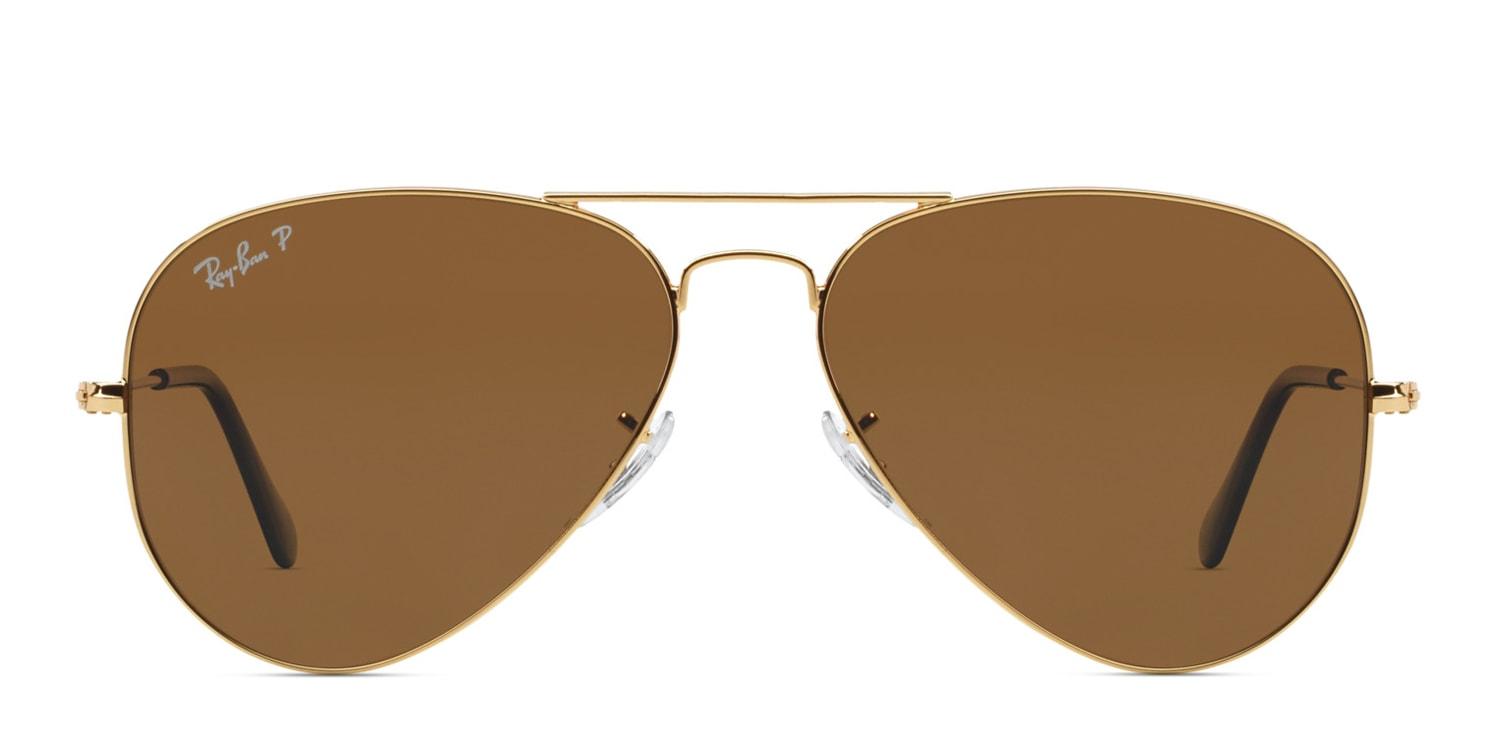 Ray-Ban Rb3025 Aviator Large Metal Bronze//Clear in Black for Men | Lyst