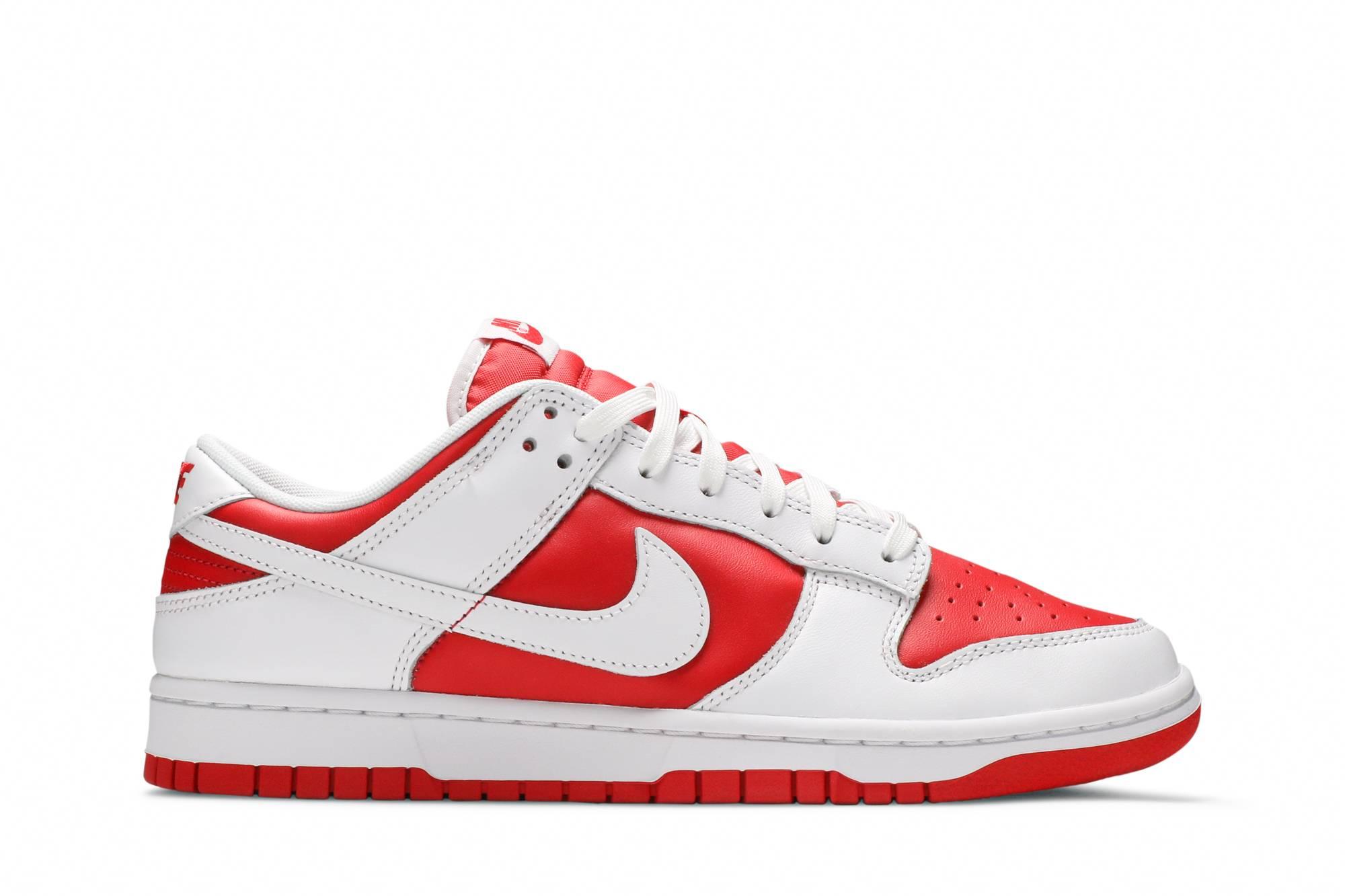 Classic Colour Combination Hits The Nike Dunk Low "University Red ...