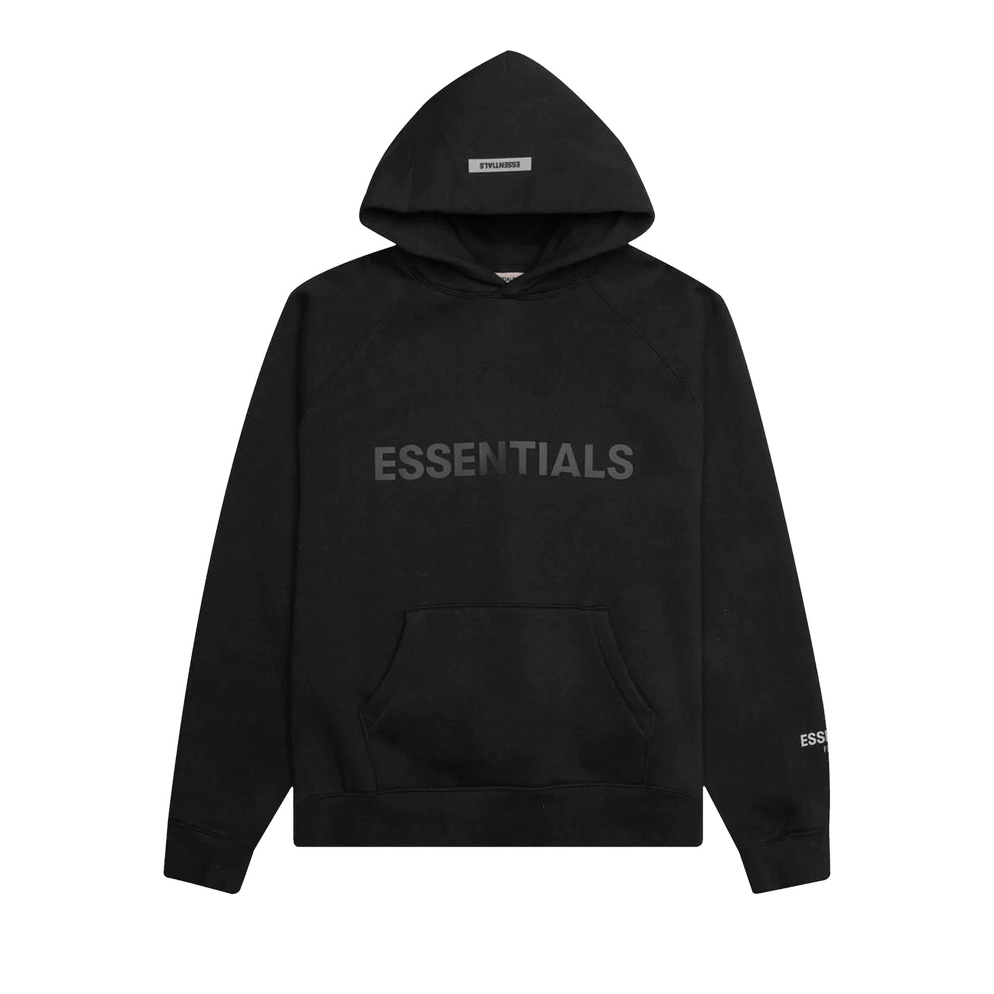Fear of God ESSENTIALS Pullover Hoodie 'strech Limo' in Black for Men ...