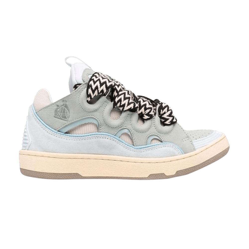 Lanvin Curb Sneakers 'light Blue' in White | Lyst