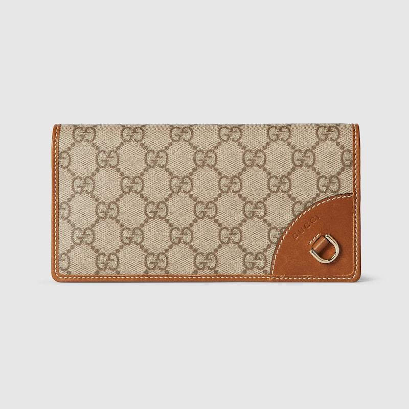 Gucci Gg Emblem Continental Wallet in Metallic | Lyst