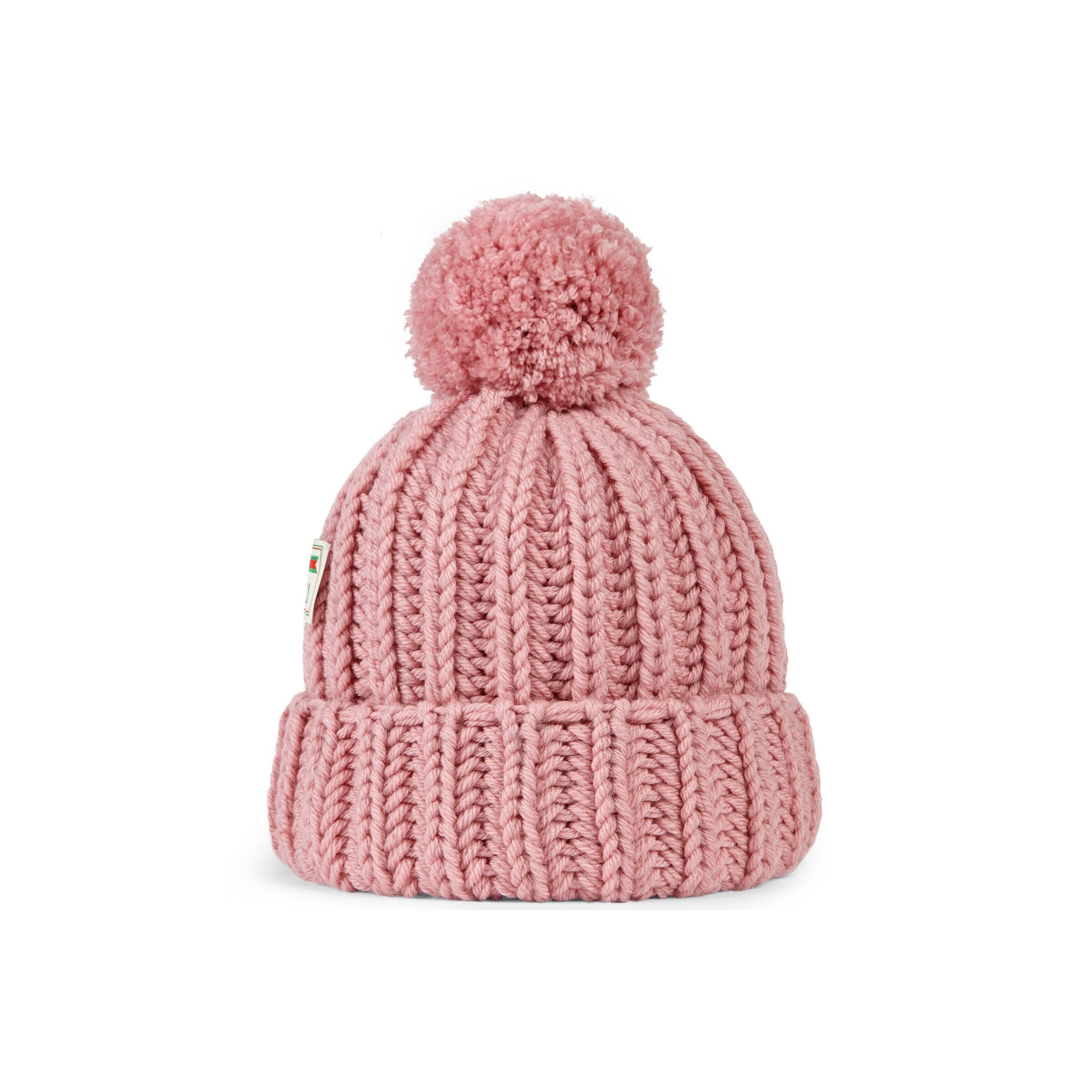 Gucci Wool Hat With Jacquard Label in Pink - Lyst