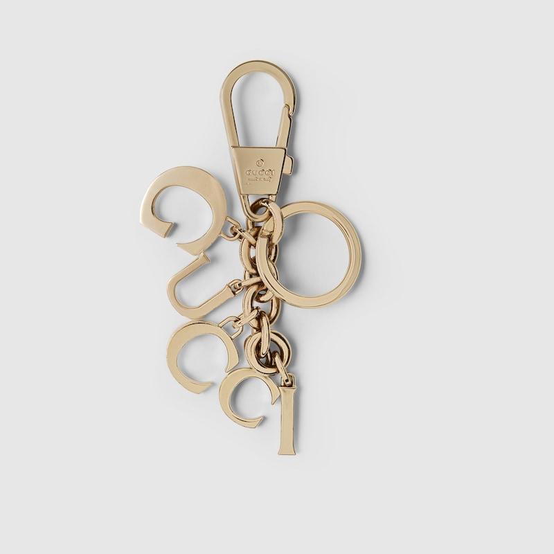 Gucci Script Keychain, , Metal in Metallic | Lyst