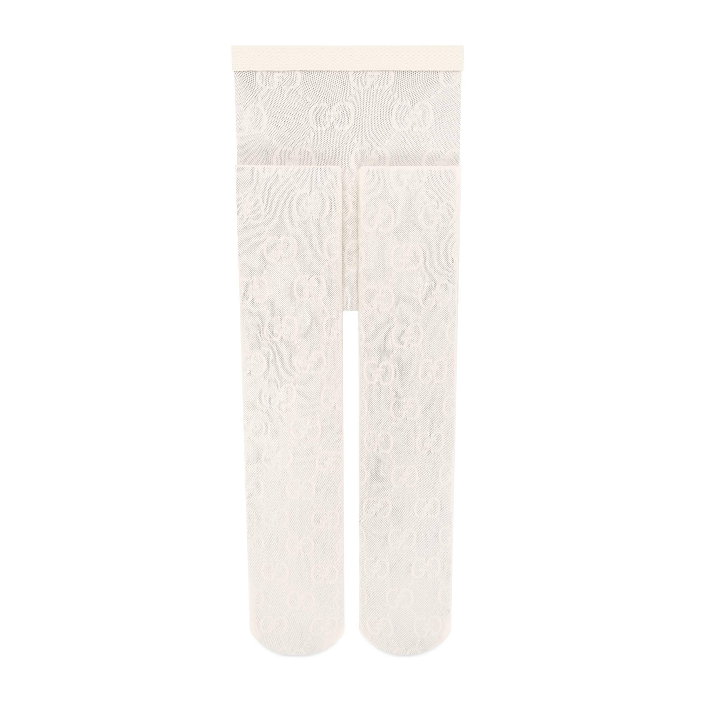 Gucci GG Patterned Tights in White | Lyst