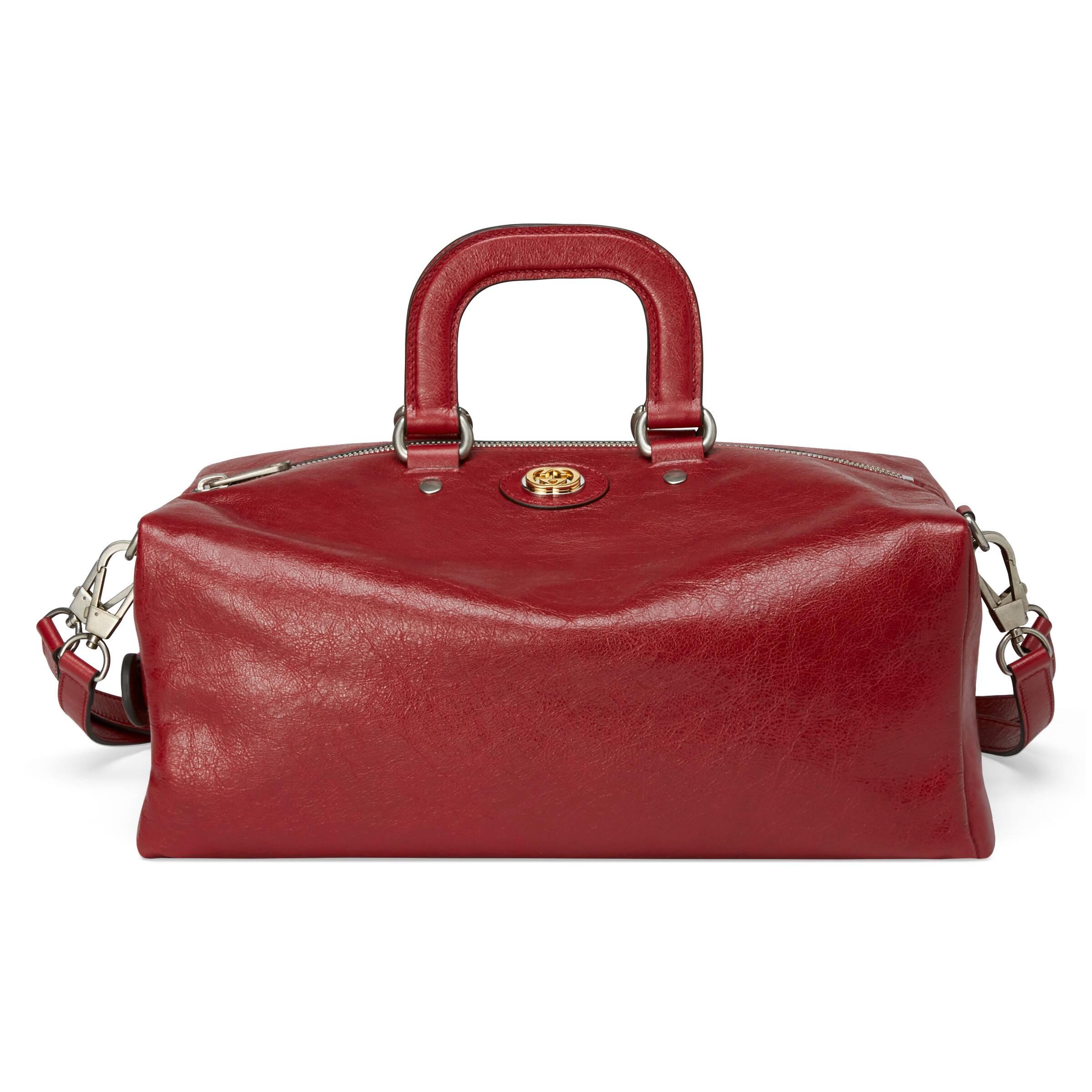 Red Leather Backpack Straps | semashow.com