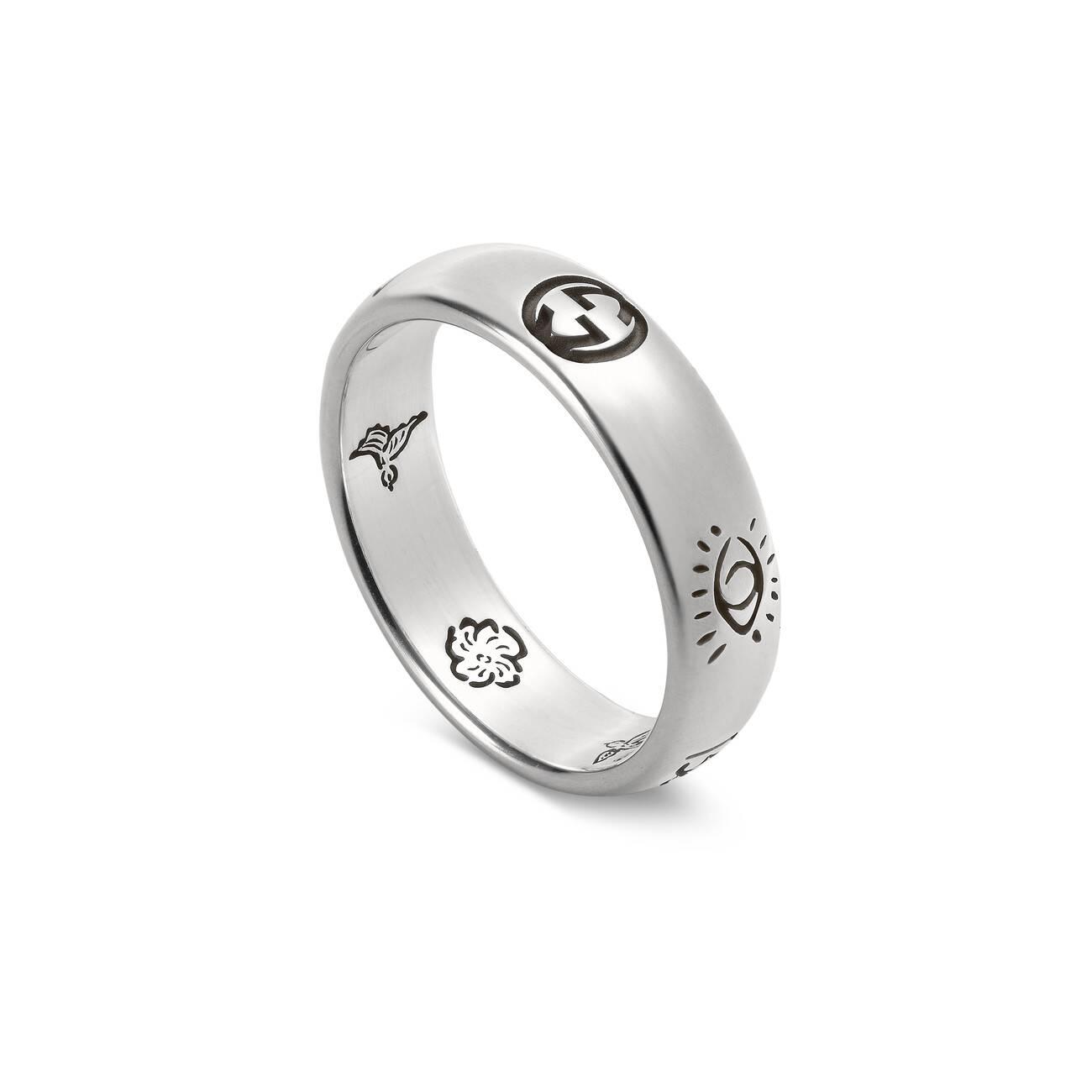 Gucci Blind For Love Ring In Silver In Metallic Lyst