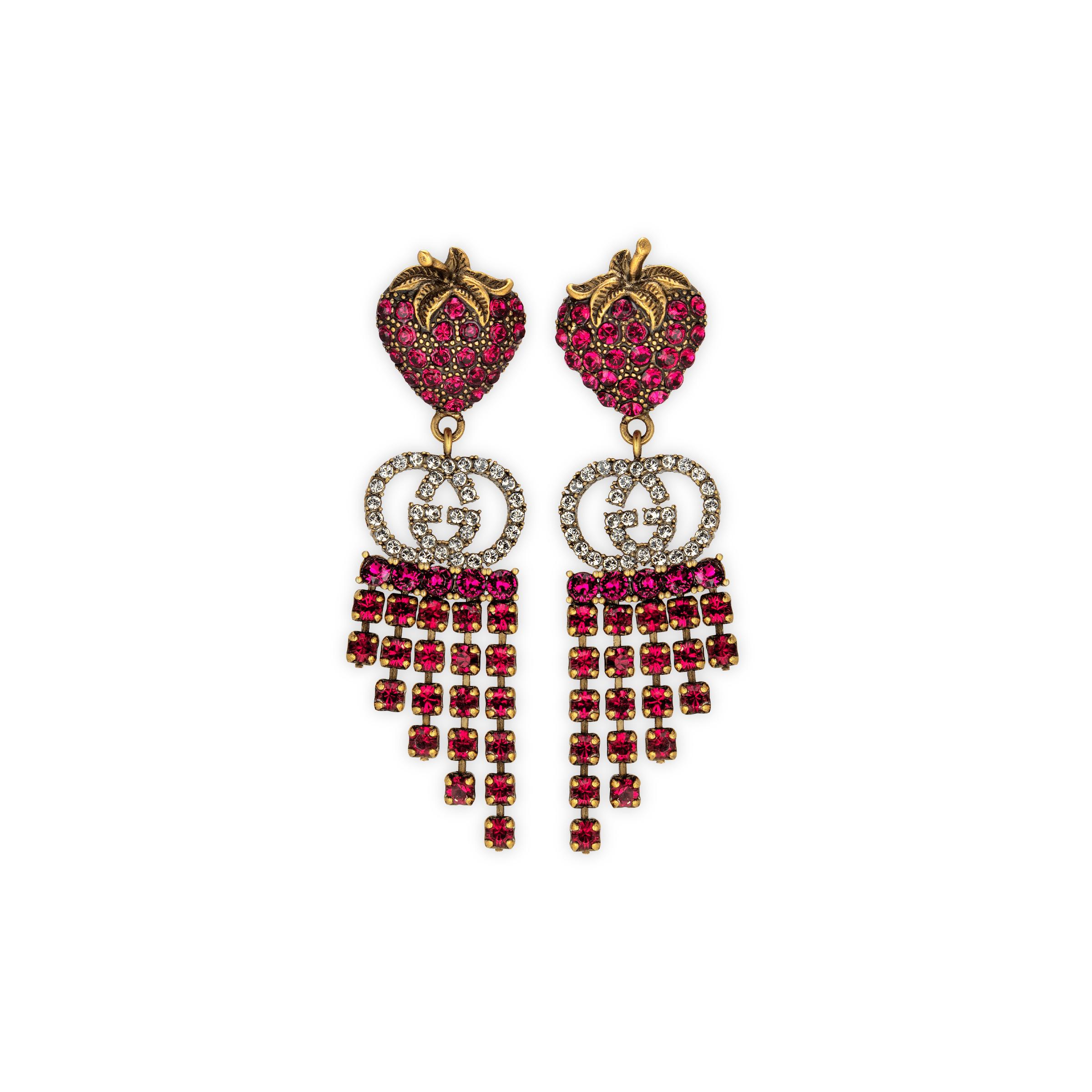 Gucci strawberry earrings store