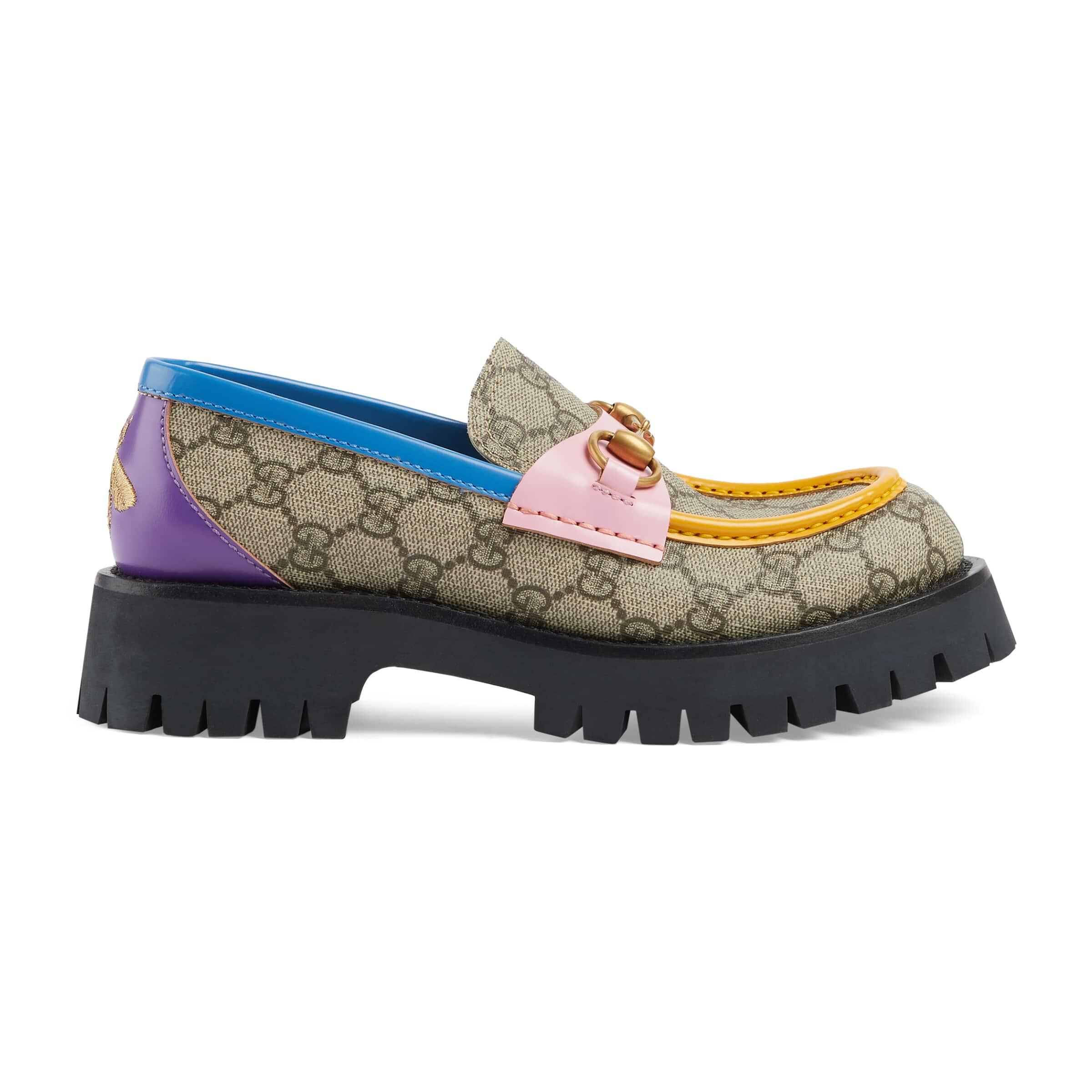 Gucci GG Lug Sole Loafer in Blue | Lyst Gucci GG Lug Sole Loafer in Blue | Lyst