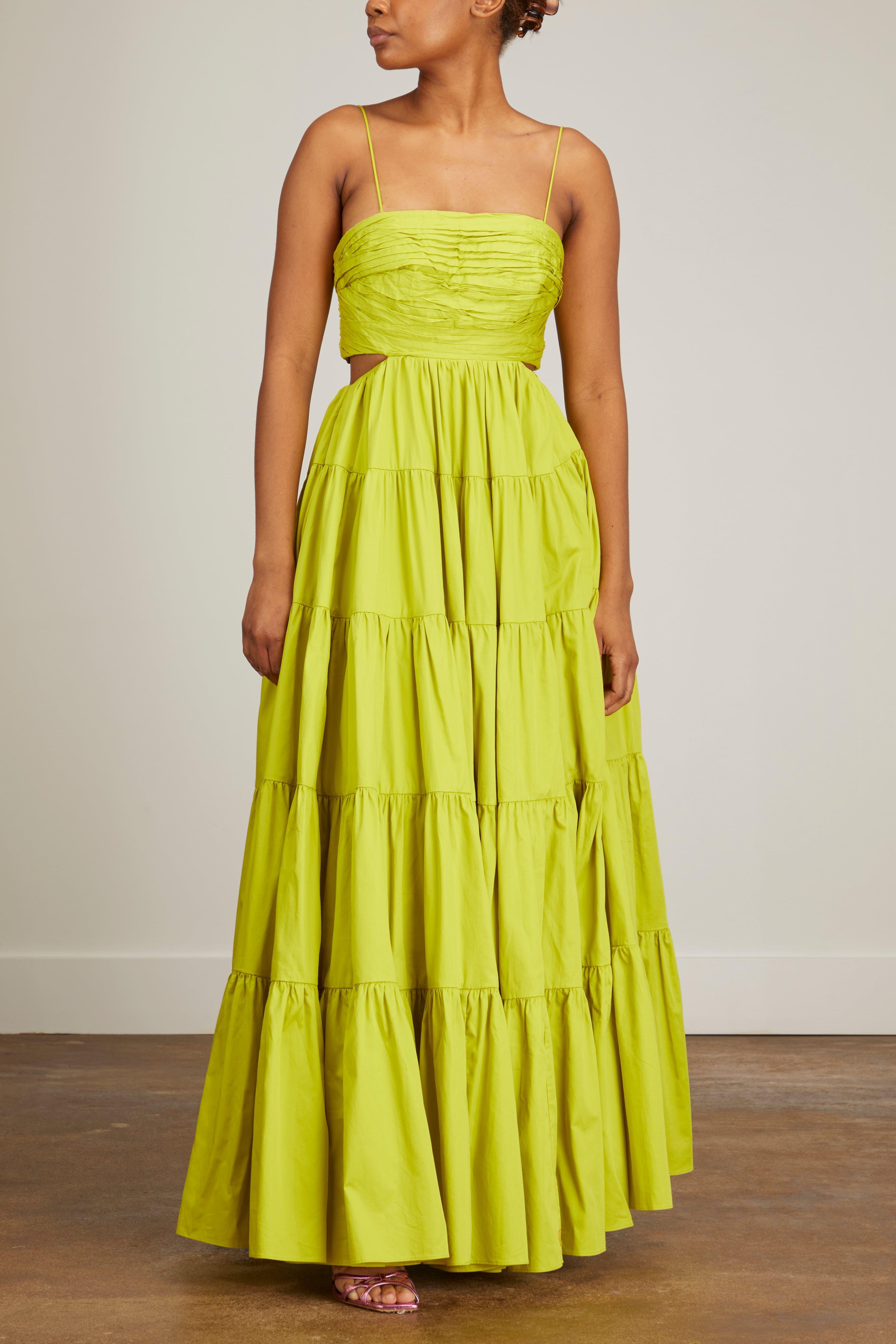 Chartreuse Maxi Dress