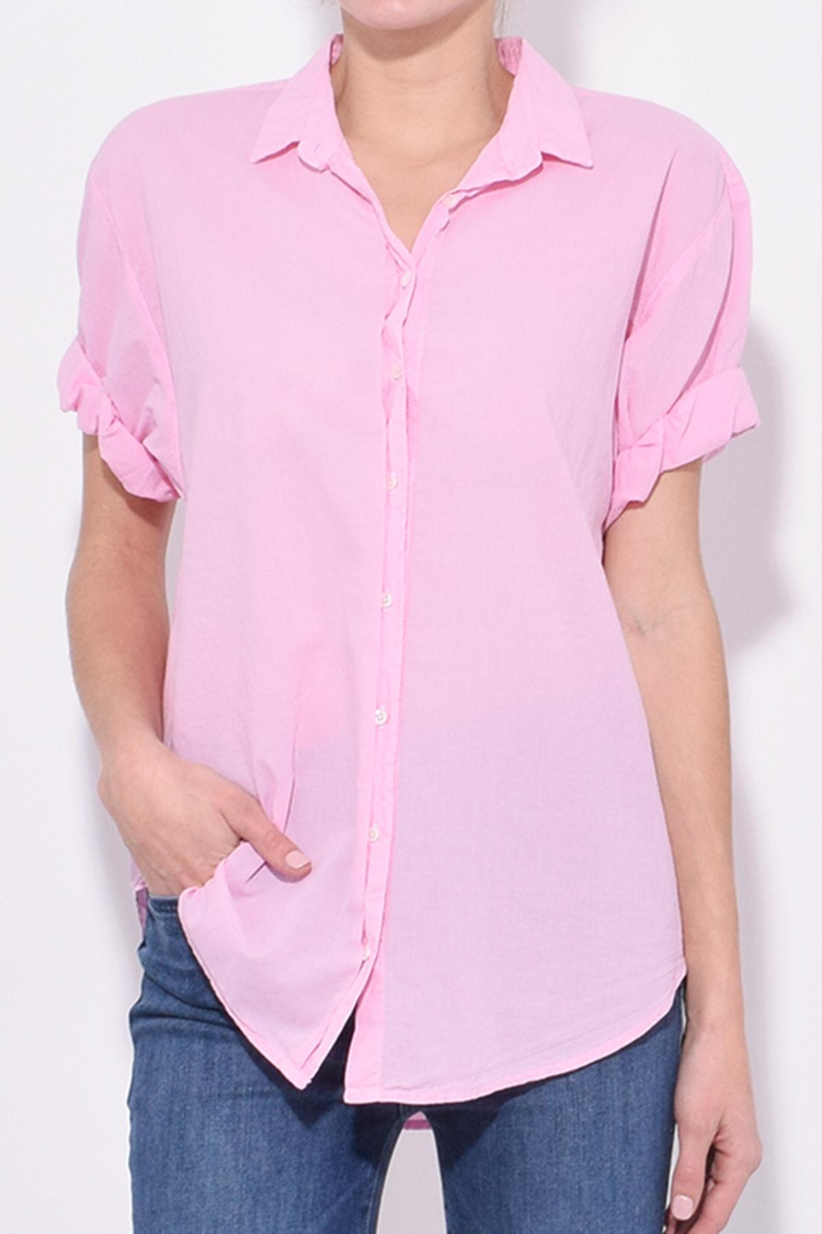 Xirena Cotton Channing Shirt In Pink Amour - Lyst