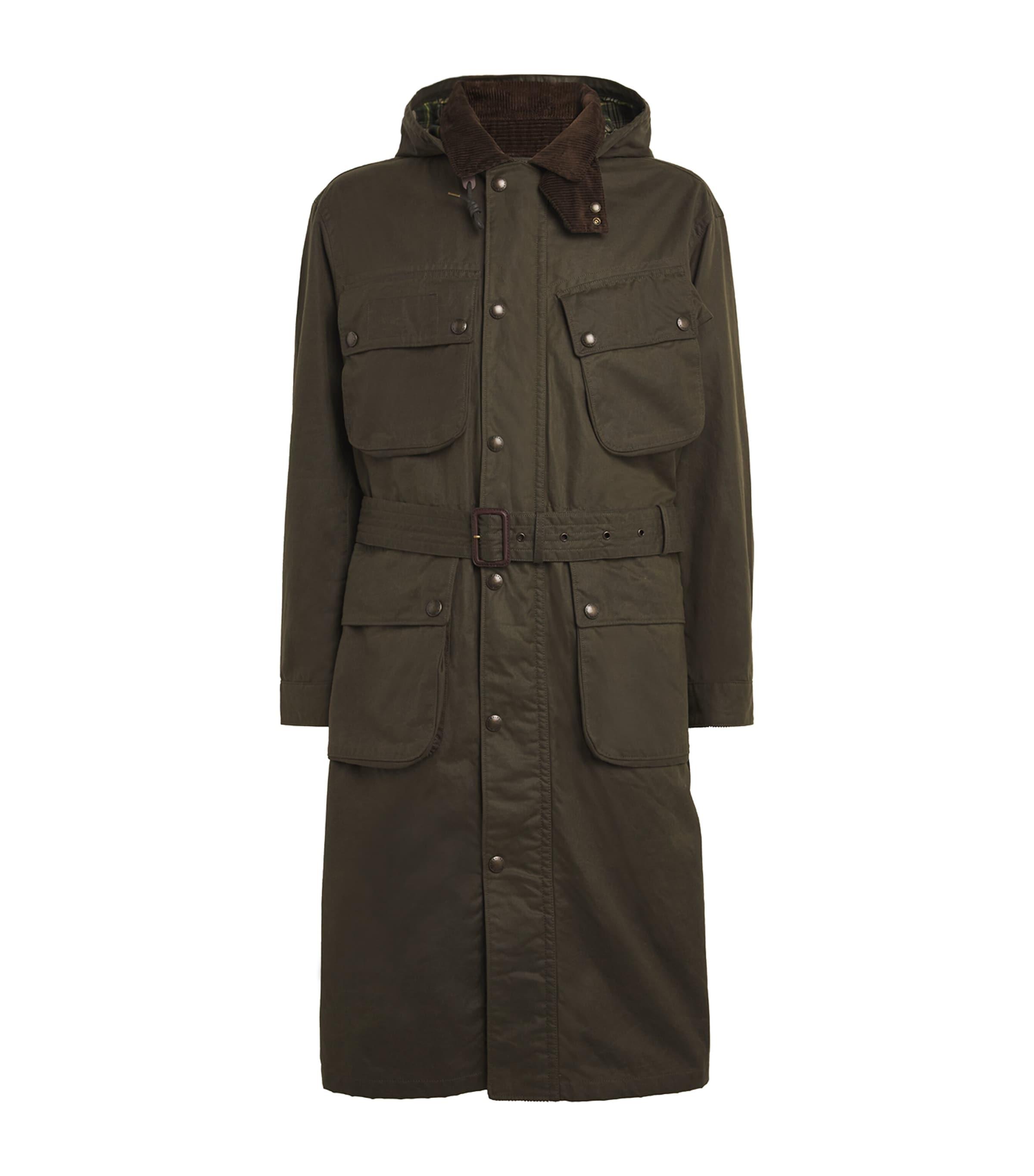 Polo Ralph Lauren Antique Waxed Overcoat in Green for Men | Lyst