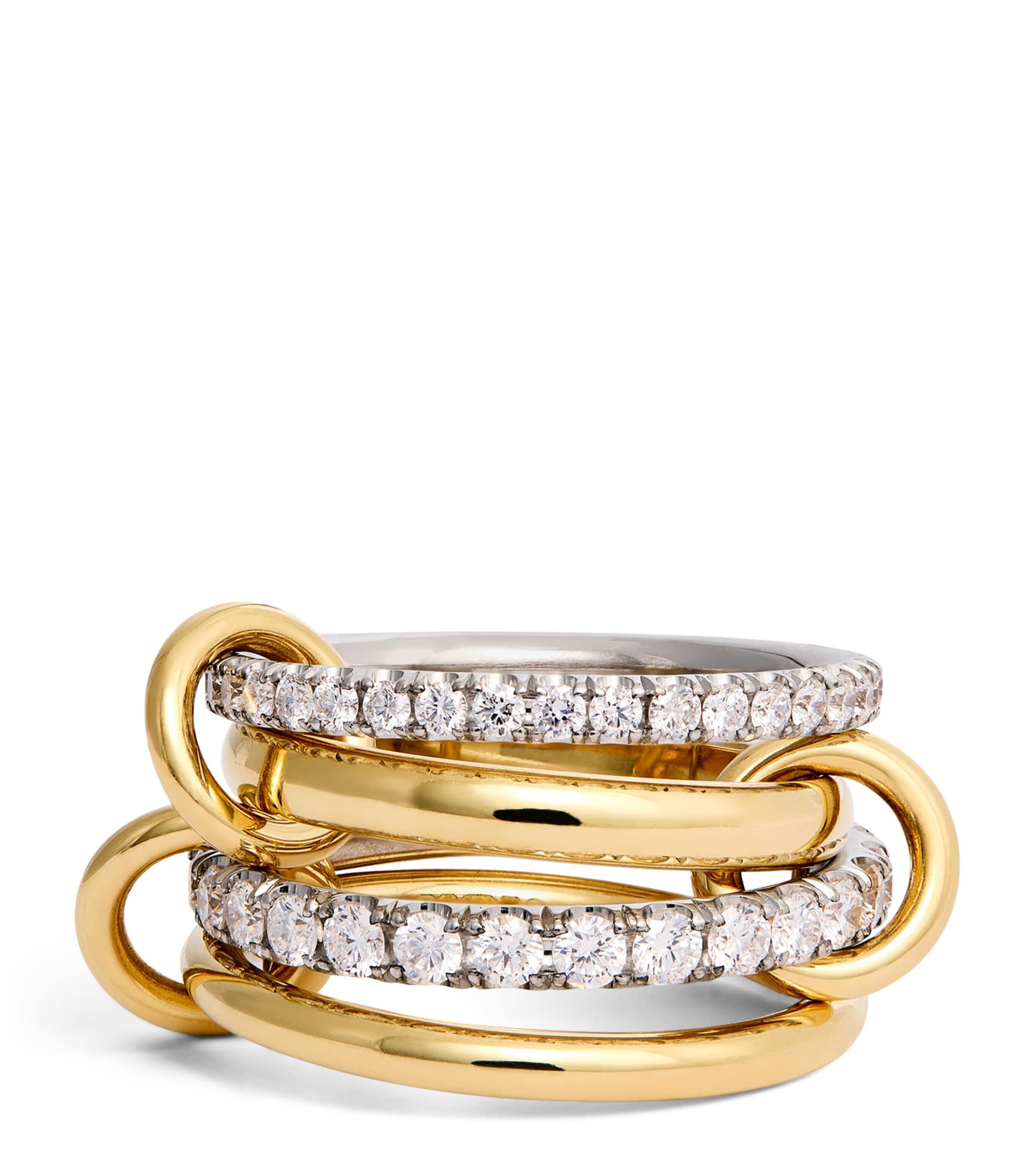 Spinelli Kilcollin Mixed And Diamond Halley Ring in Metallic | Lyst