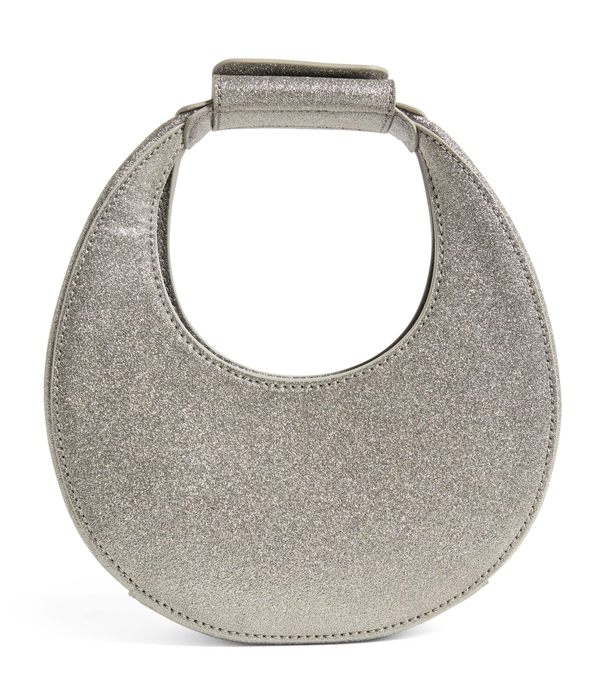 STAUD Leather Goodnight Moon Top-Handle Bag in Gray | Lyst