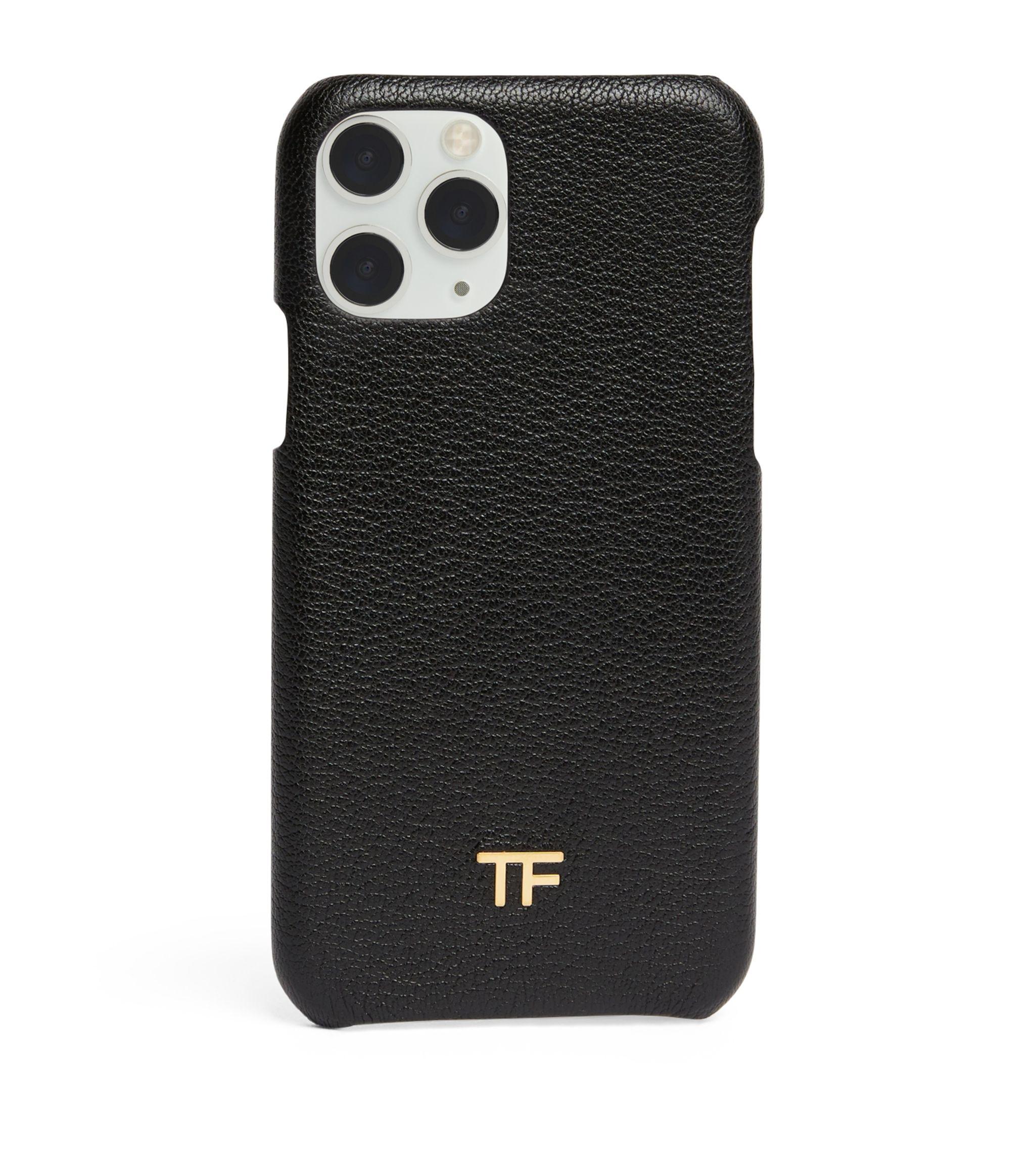 Tom Ford Leather Iphone 11 Pro Case in Black for Men - Lyst