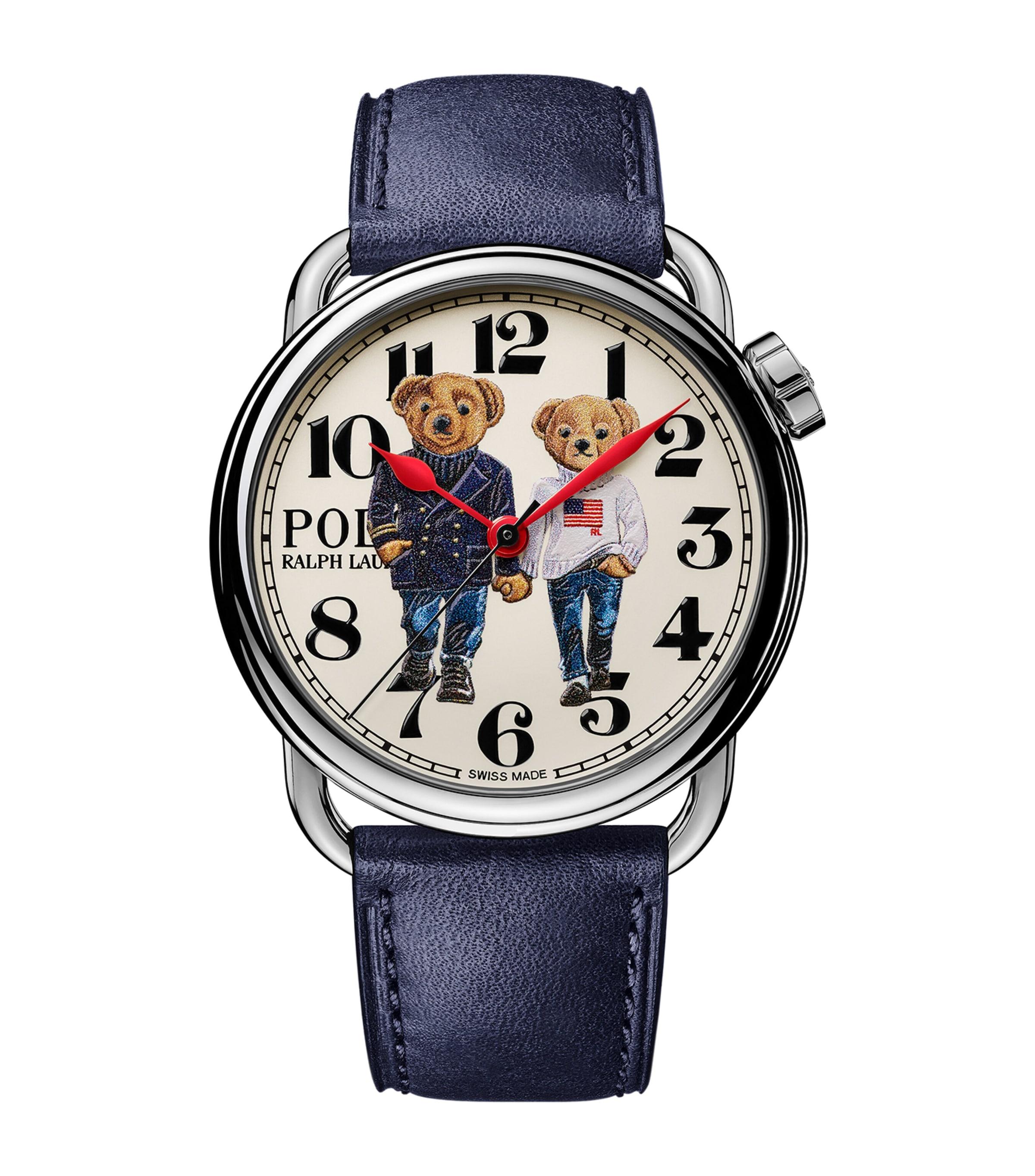 Polo Ralph Lauren Stainless Steel Ralph And Ricky Bear Watch in Grey ...