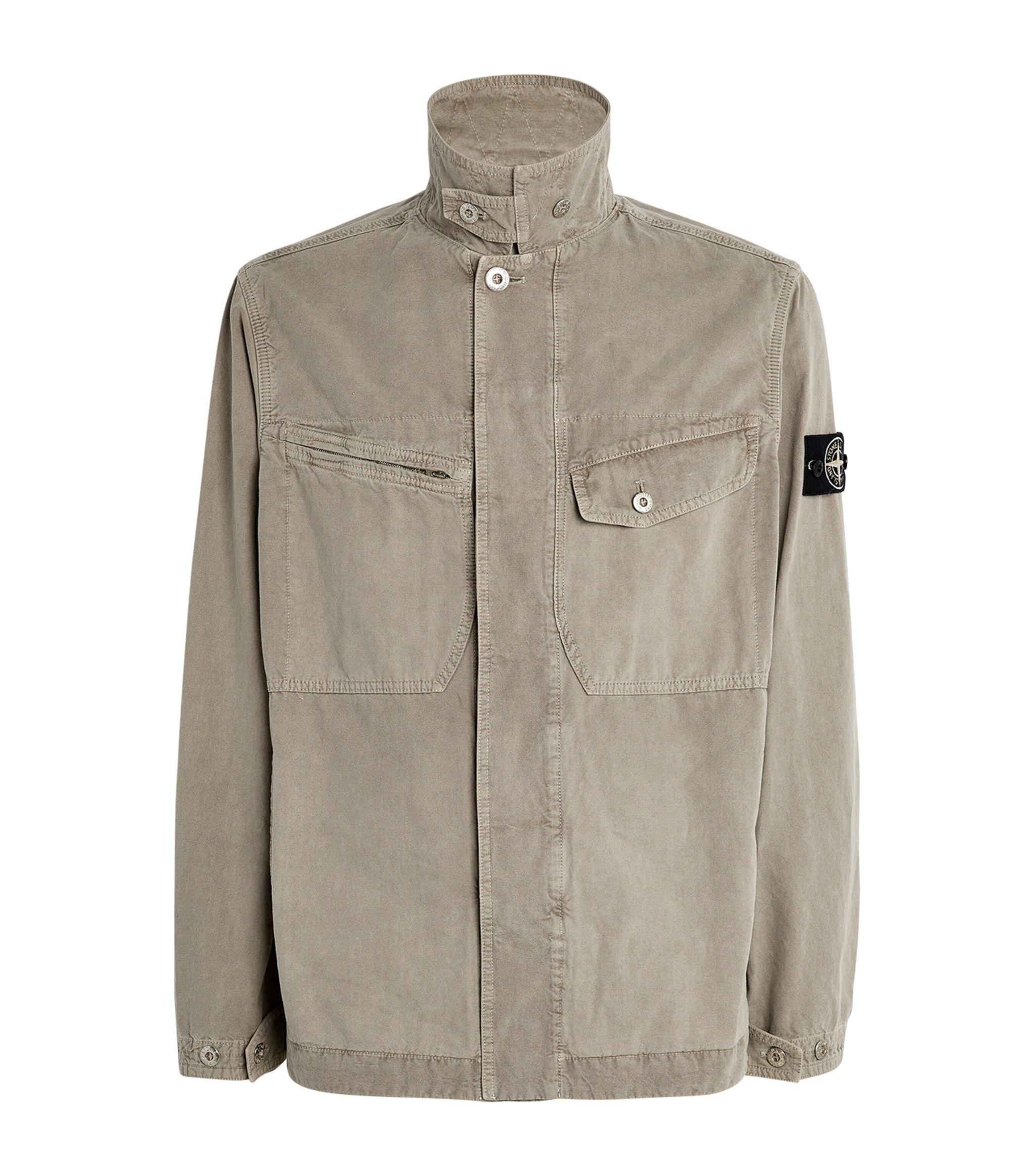 Stone Island Closed Loop Field Jacket in Gray for Men | Lyst