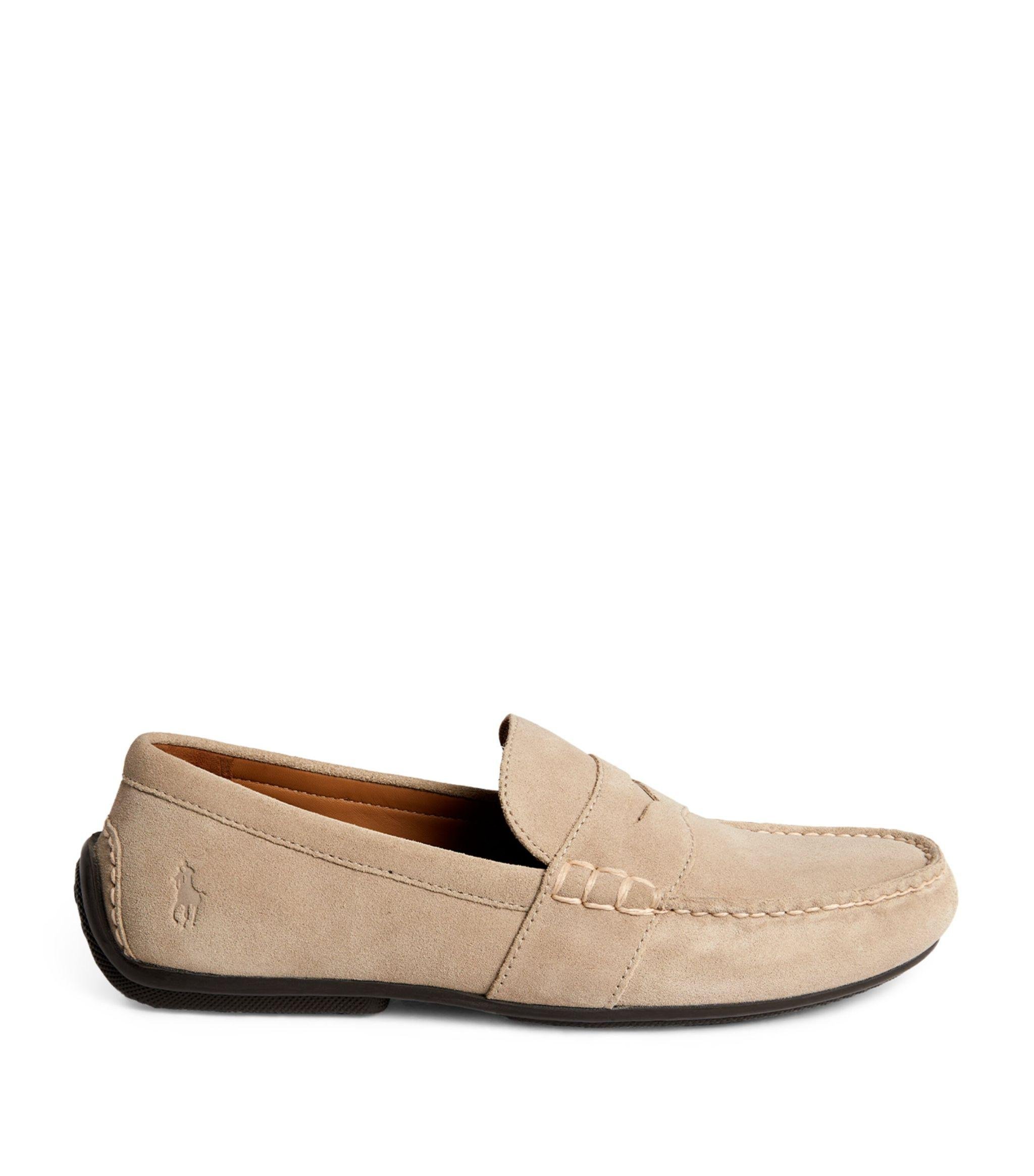Polo Ralph Lauren Suede Reynold Driving Shoes in Natural for Men | Lyst UK