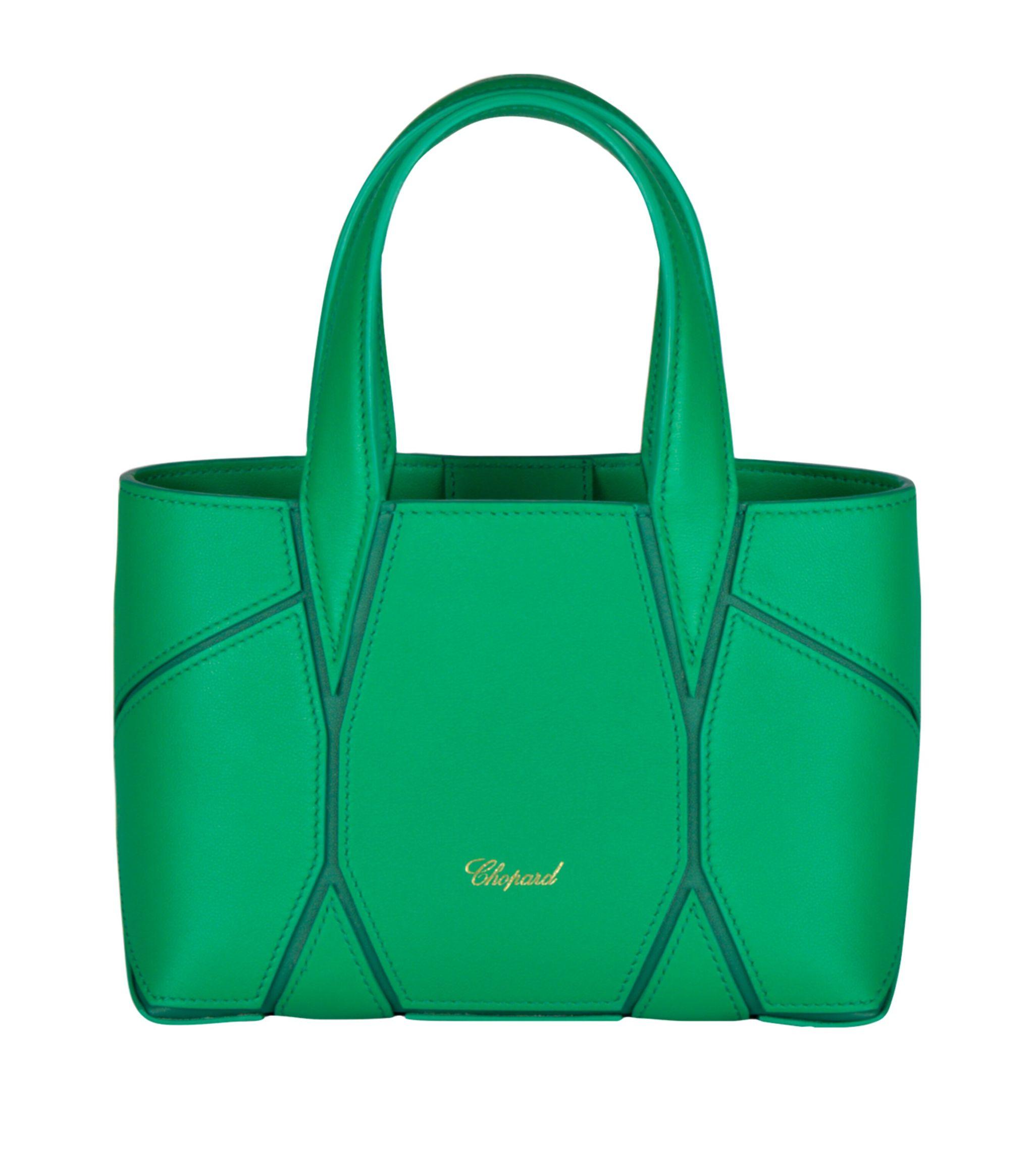 Chopard Micro Leather Diamond Tote Bag in Green | Lyst