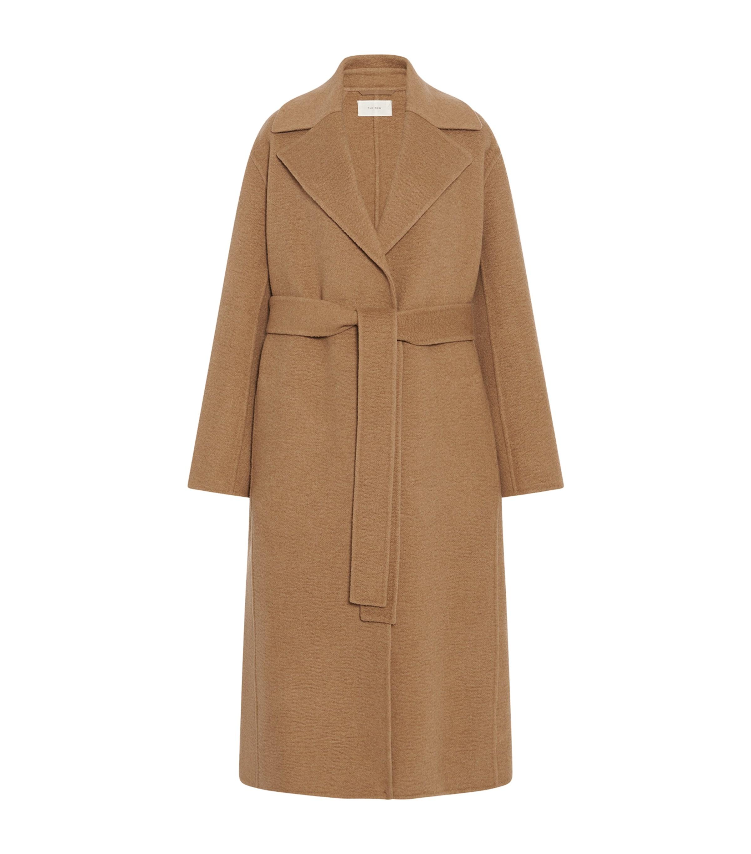 The Row Malika Wool-Blend Coat in Natural | Lyst
