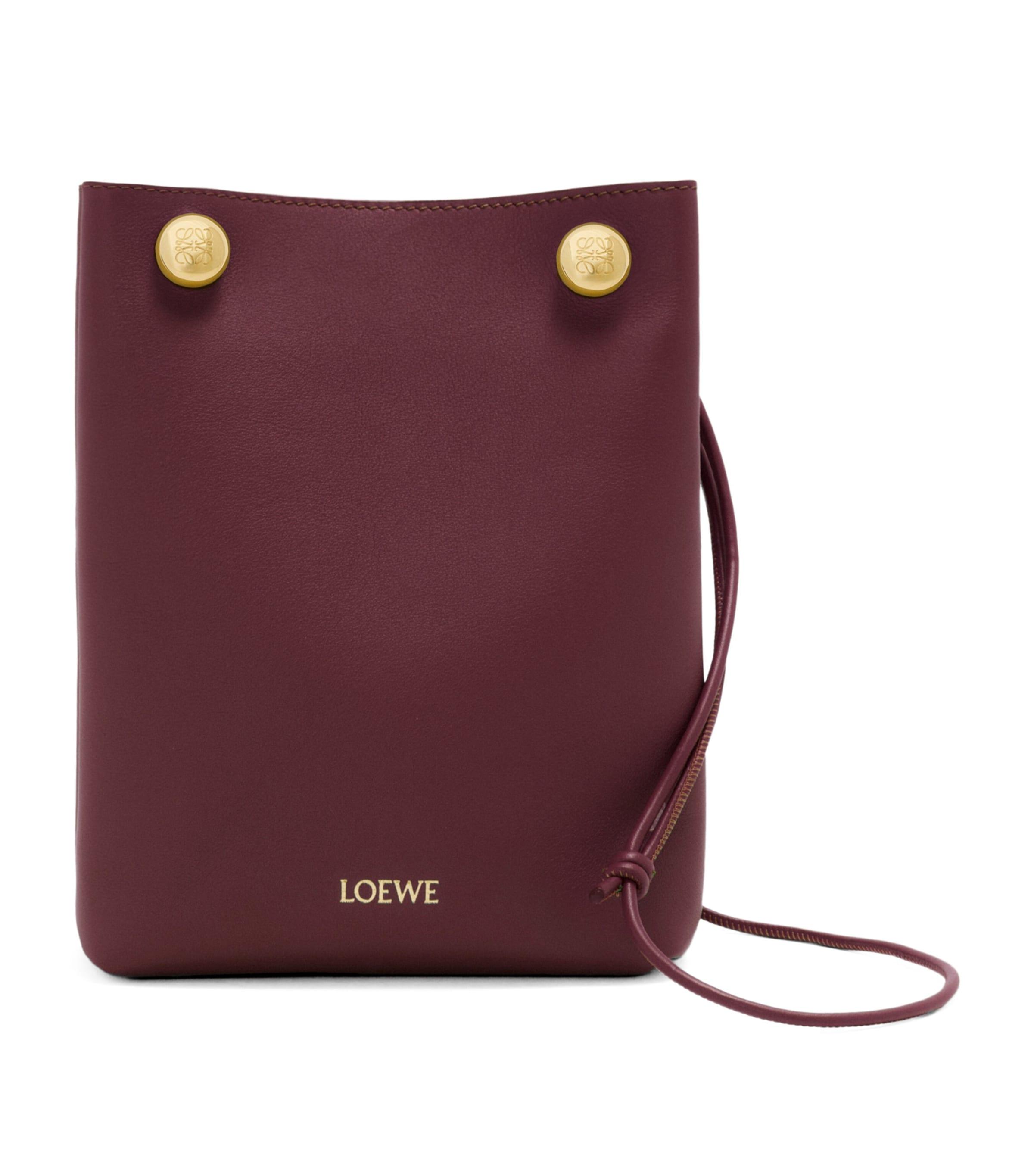 Loewe Leather Pebble Cross-Body Bag in Purple | Lyst