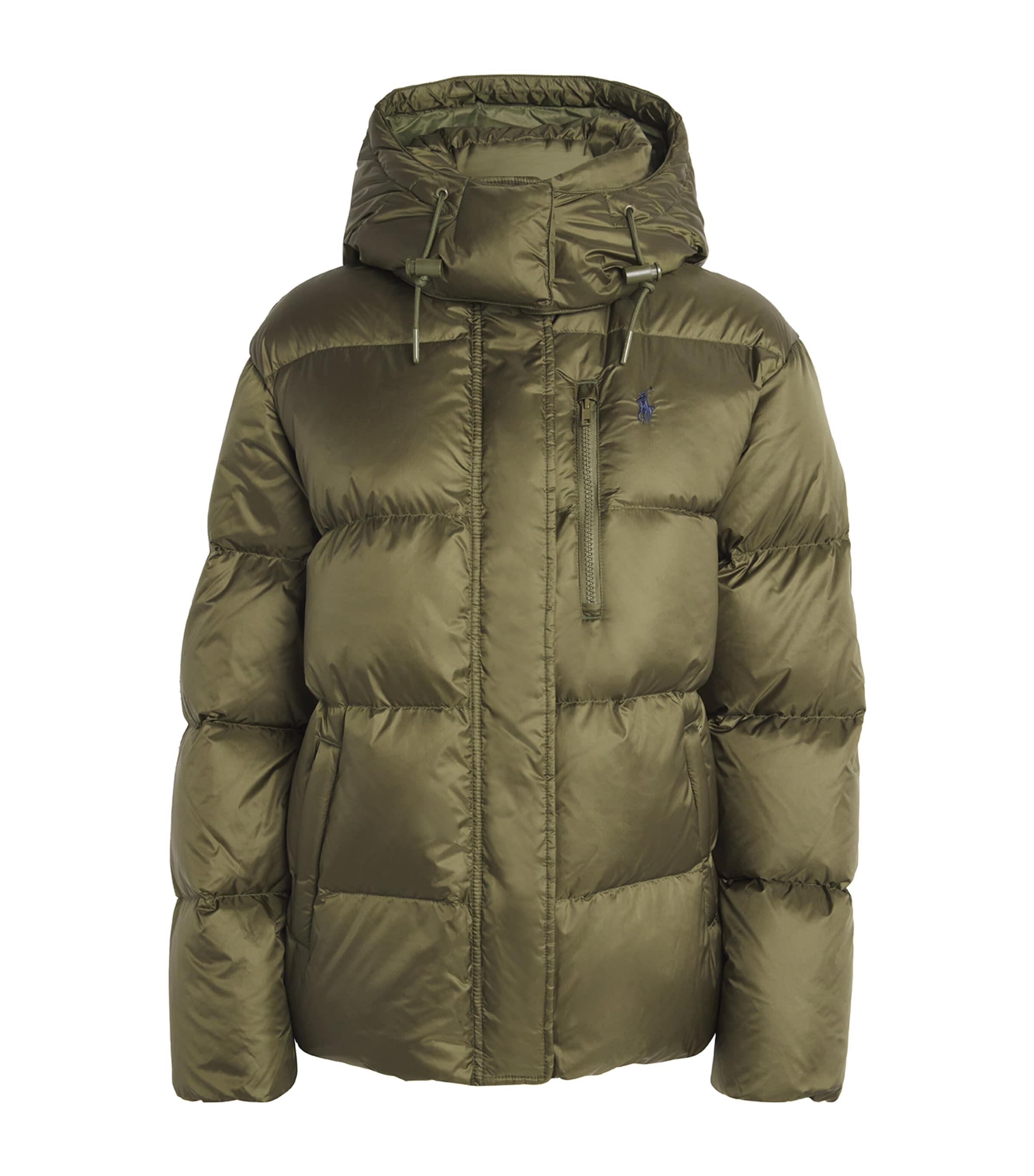 Polo Ralph Lauren Down Puffer Coat in Green | Lyst