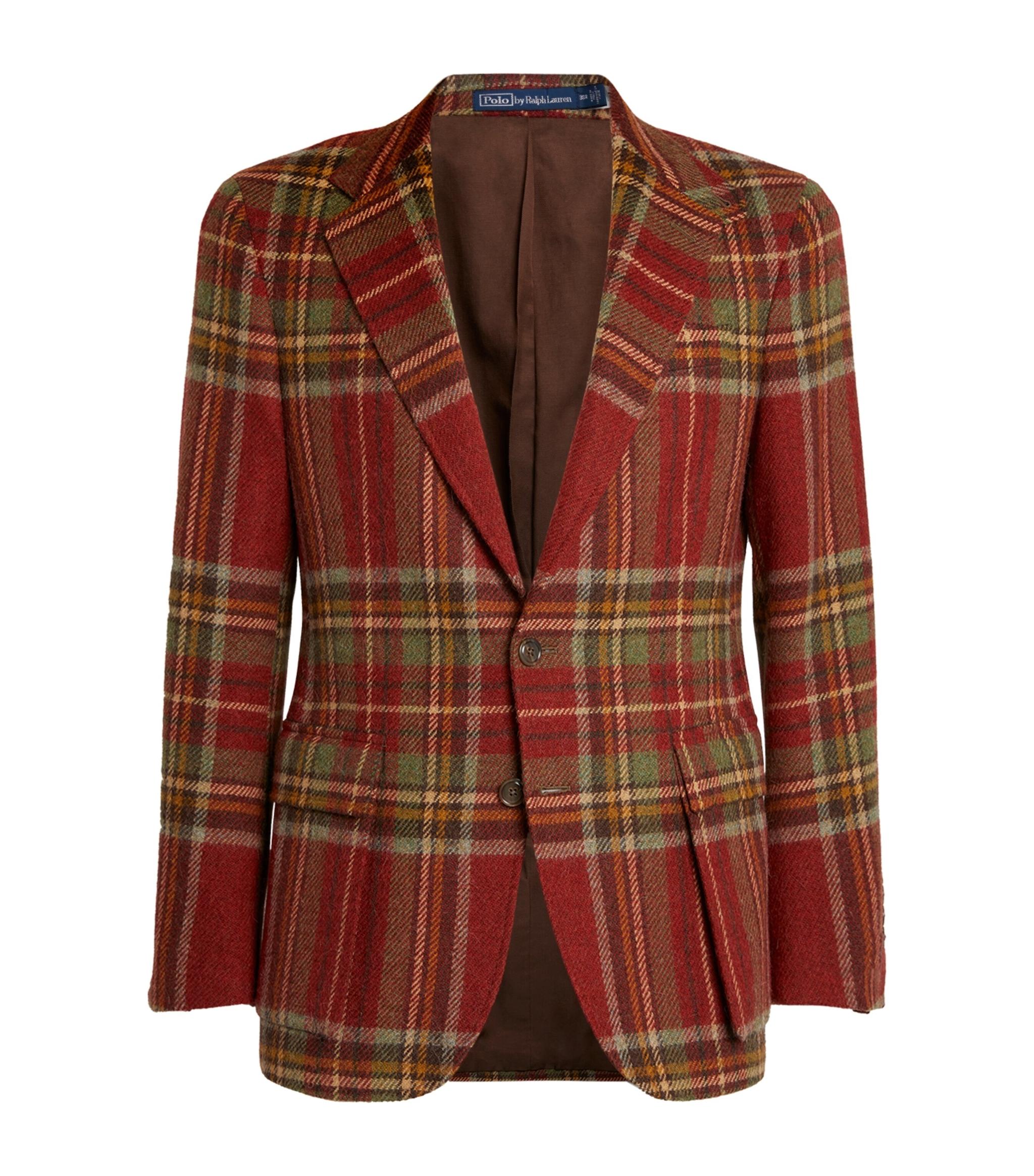 Polo Ralph Lauren Tweed Tartan Rl67 Blazer in Red for Men | Lyst Canada