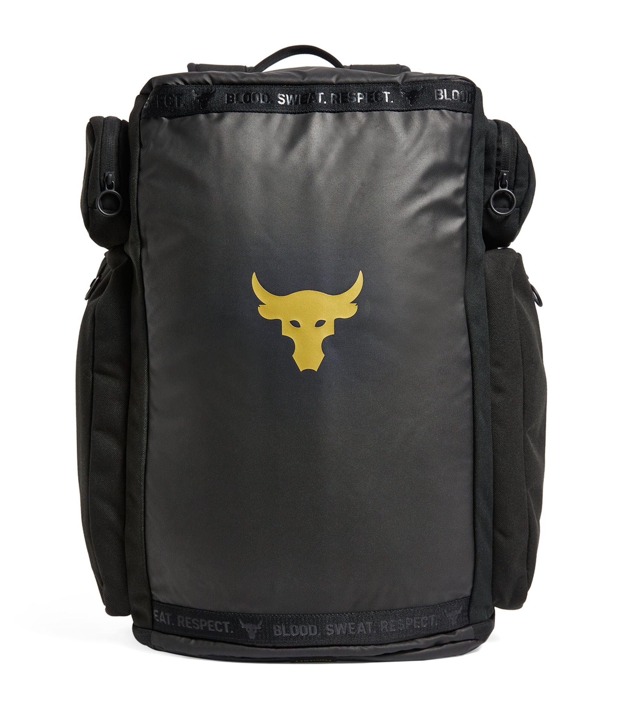 Under Armour Project Rock Duffle Backpack in Black for Men | Lyst