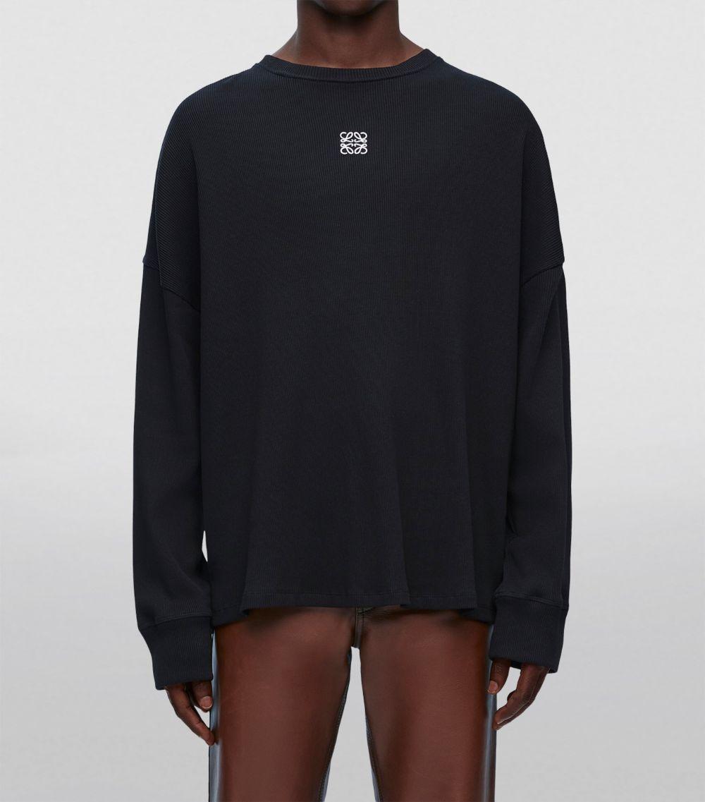 Loewe Long-Sleeve Logo T-Shirt in Black for Men | Lyst Loewe Long-Sleeve Logo T-Shirt in Black for Men | Lyst
