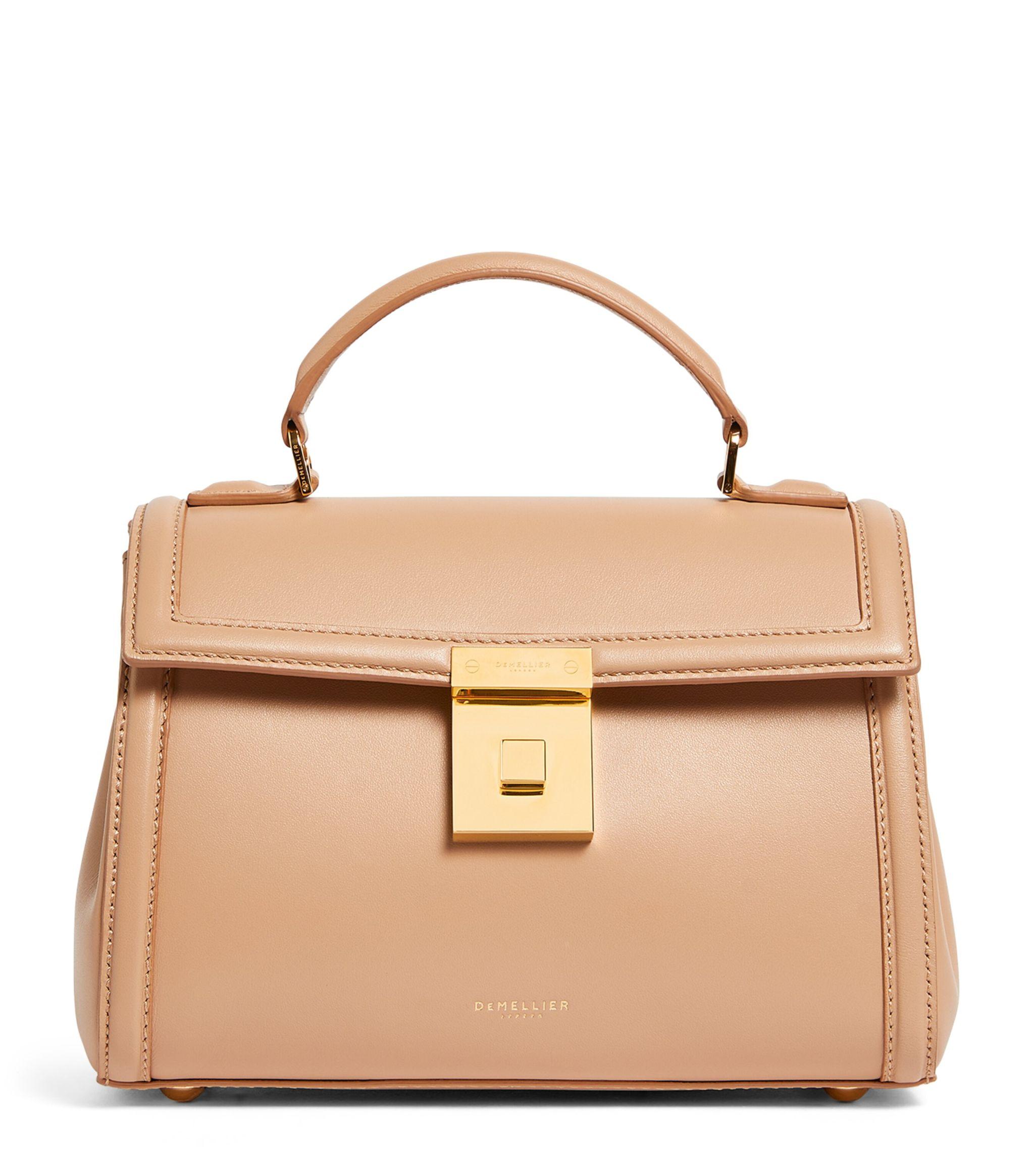 DeMellier London Leather Paris Top-handle Bag in Natural | Lyst