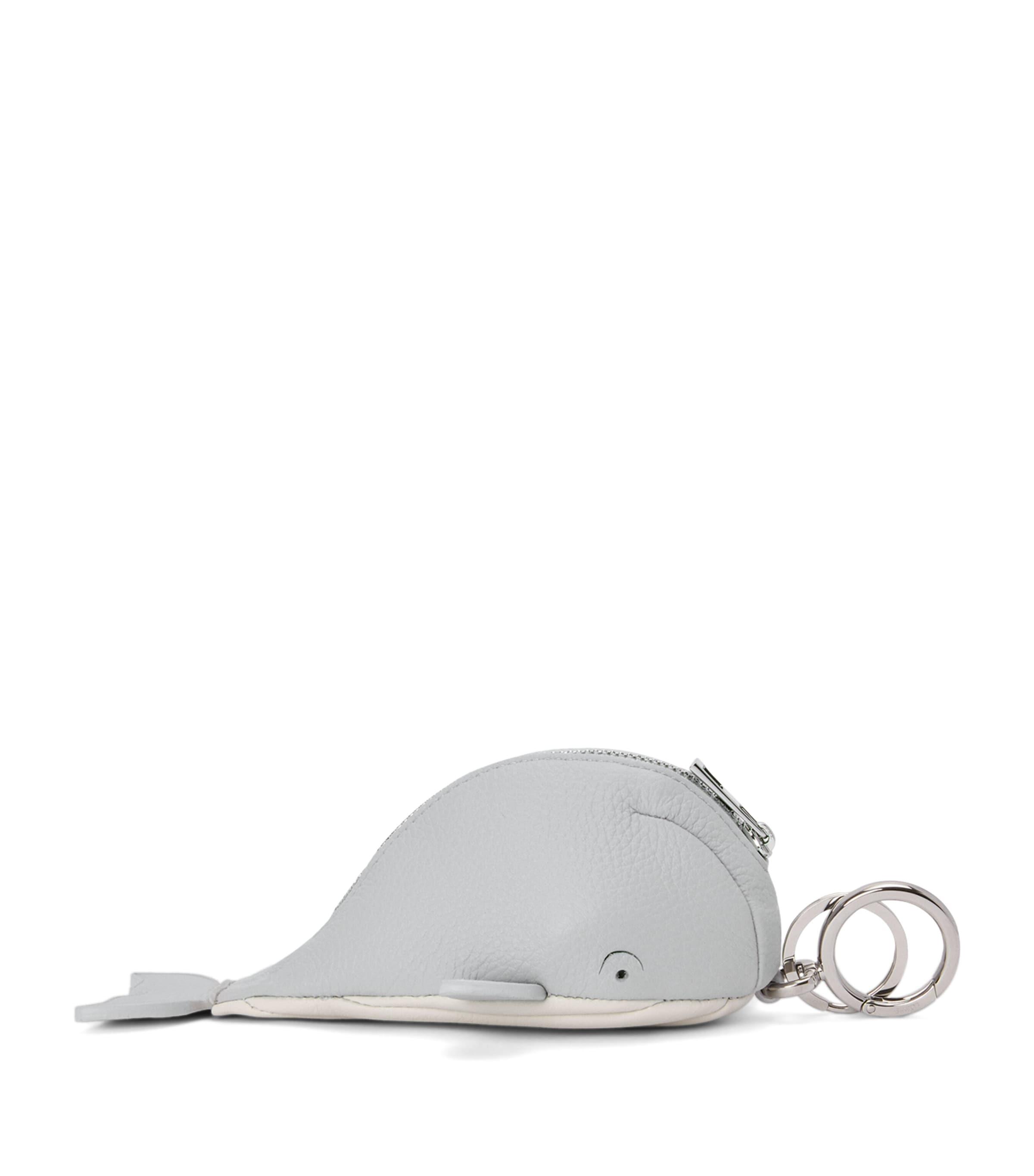 Loewe Leather Whale Bag Charm in White | Lyst