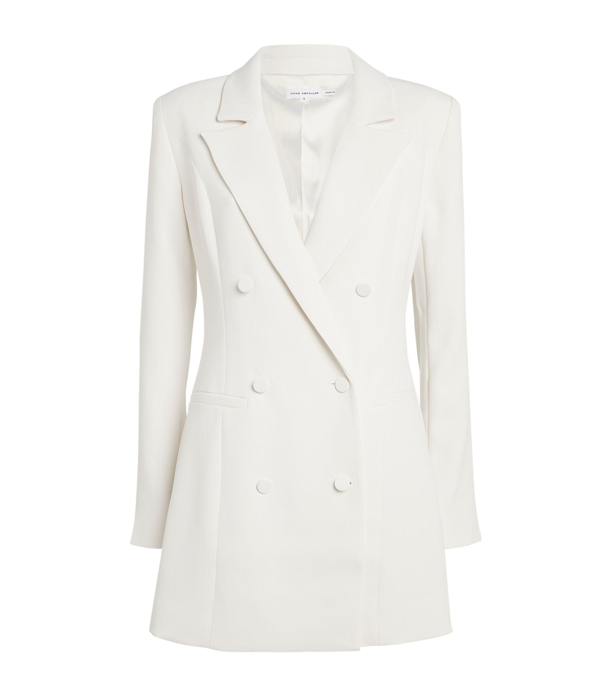 GOOD AMERICAN Executive Blazer Mini Dress in White | Lyst