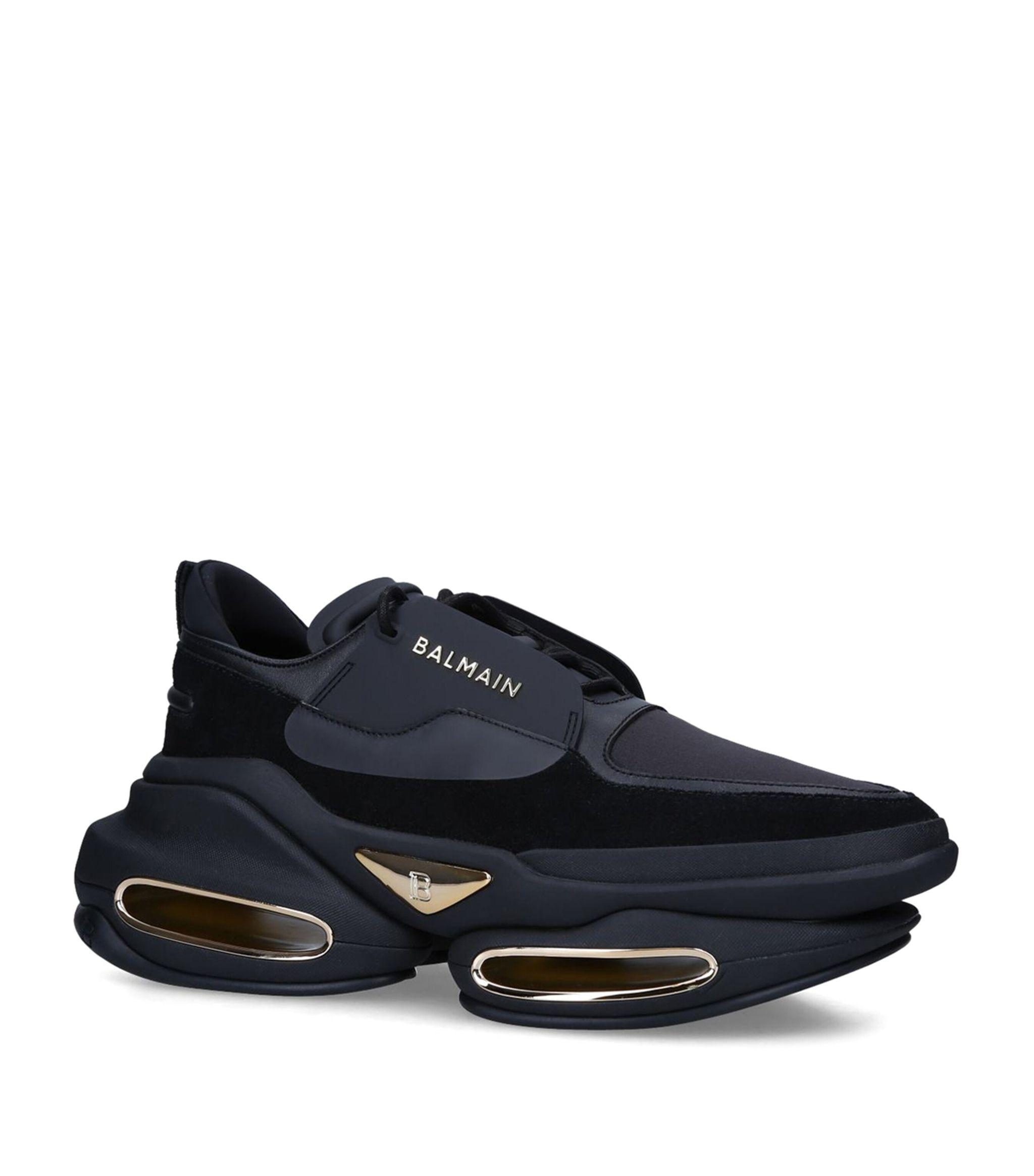 Balmain B-bold Runner Sneakers in Blue for Men | Lyst