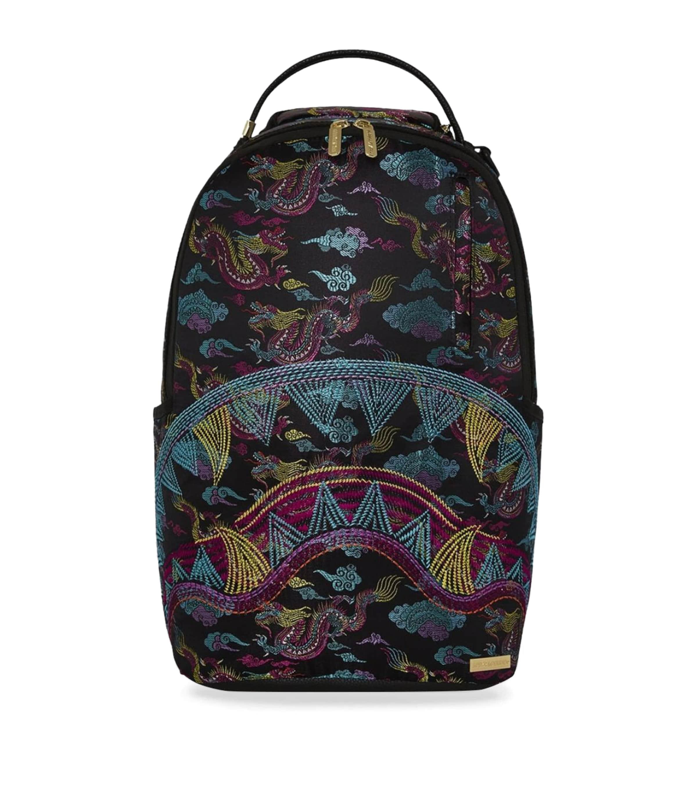 Sprayground Embroidered Dragon Backpack in Blue | Lyst