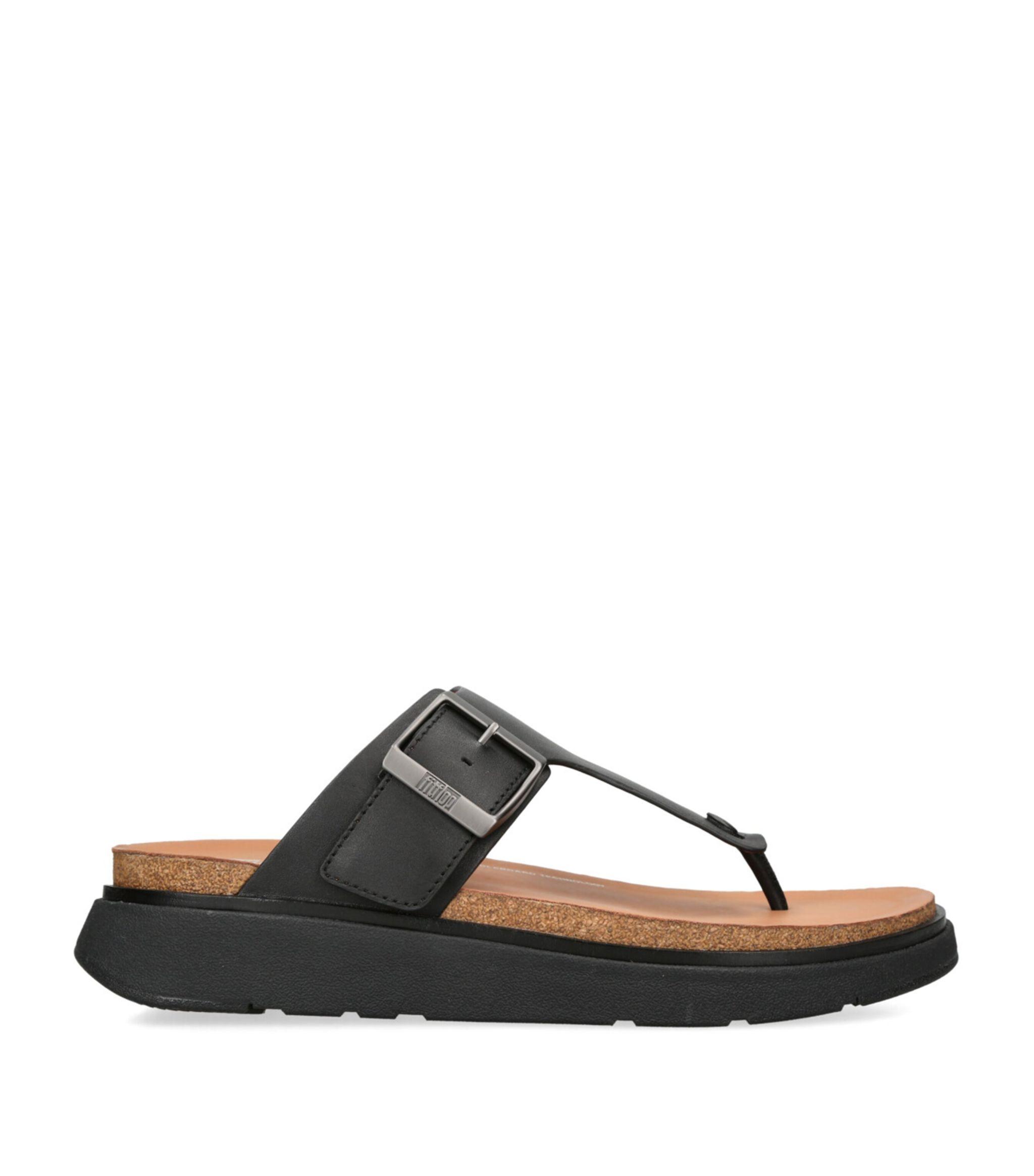 Fitflop Leather Gen-ff Toe-post Sandals in Brown for Men | Lyst