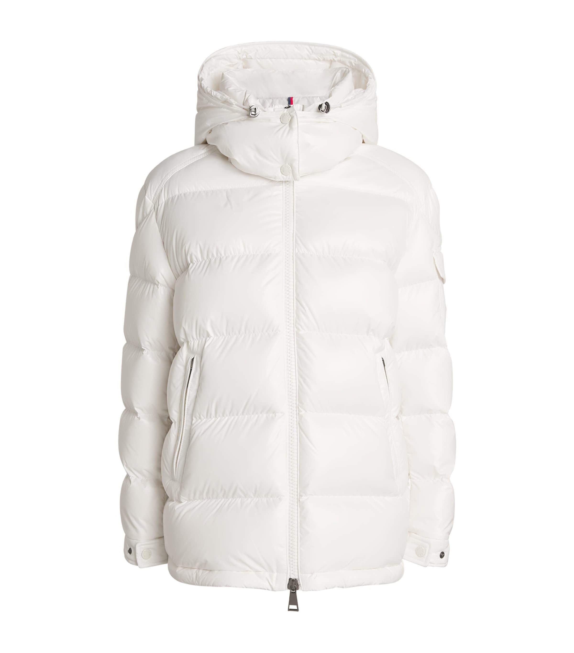 Moncler Down-Filled Maire Puffer Jacket in White | Lyst