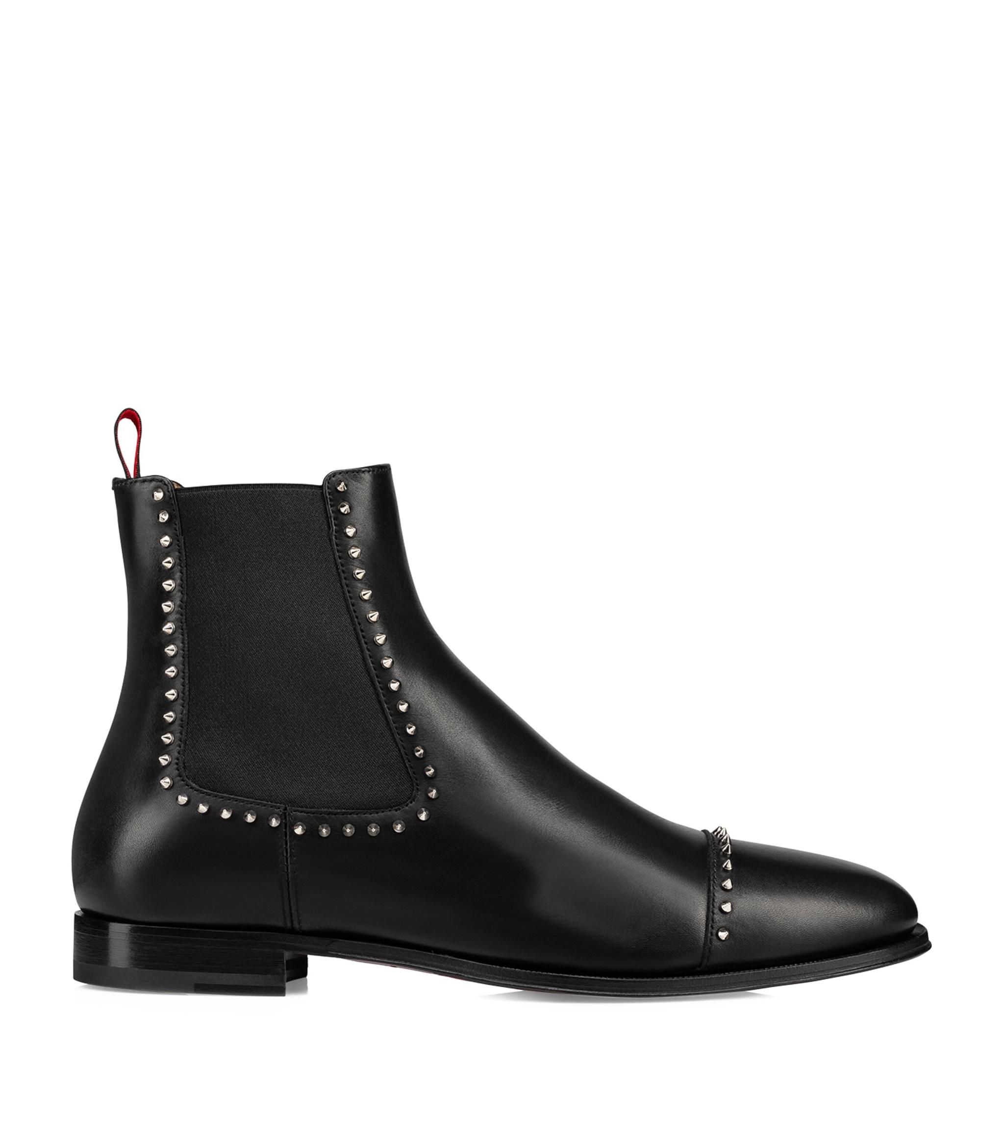 Christian Louboutin Chelsea Cloo Boots in Black for Men | Lyst